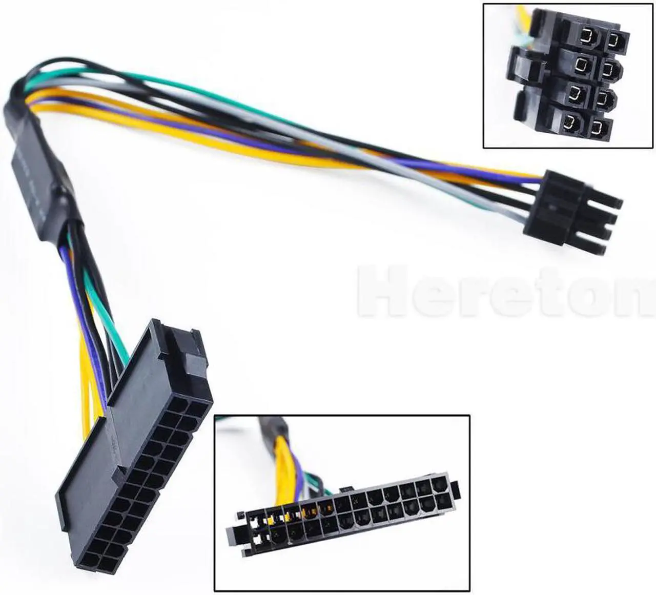 24 Pin to 8 Pin ATX PSU Power Adapter Cable For DELL Optiplex 3020 7020 ...