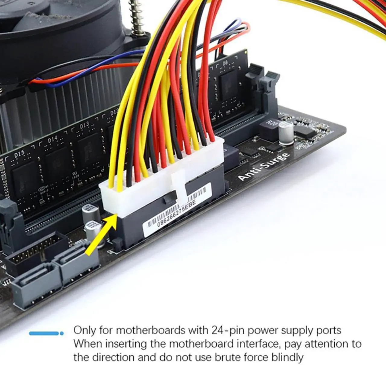 B250C 12 Card BTC Mining Motherboard+24Pin Power Extension Cable+SATA ...