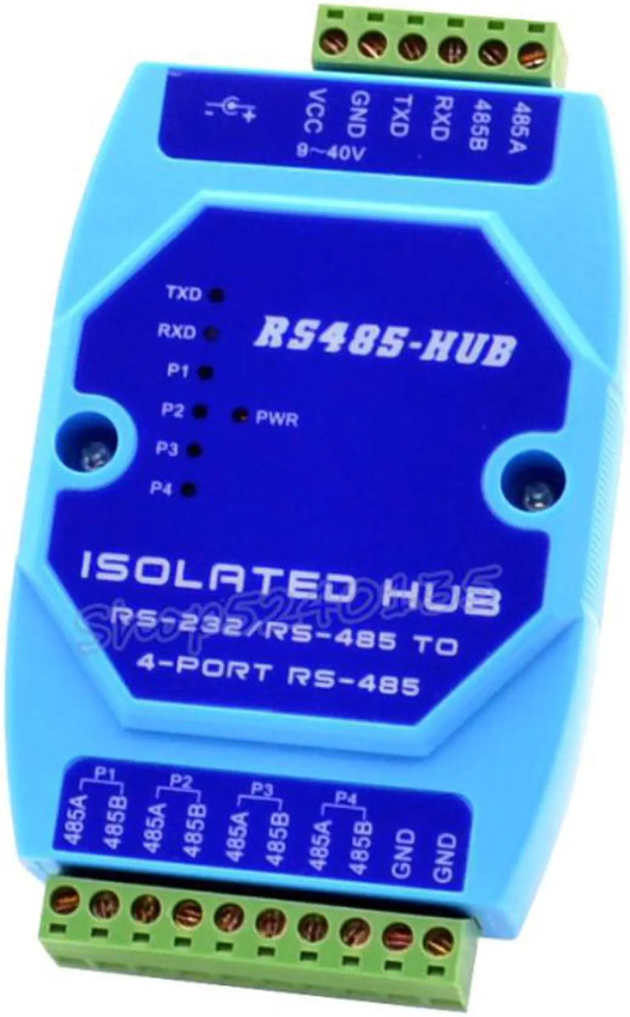 Industrial Grade Optical Isolation 4-channel RS485 Hub Sharing Device 485 Splitter 485hub 1 in 4 ...