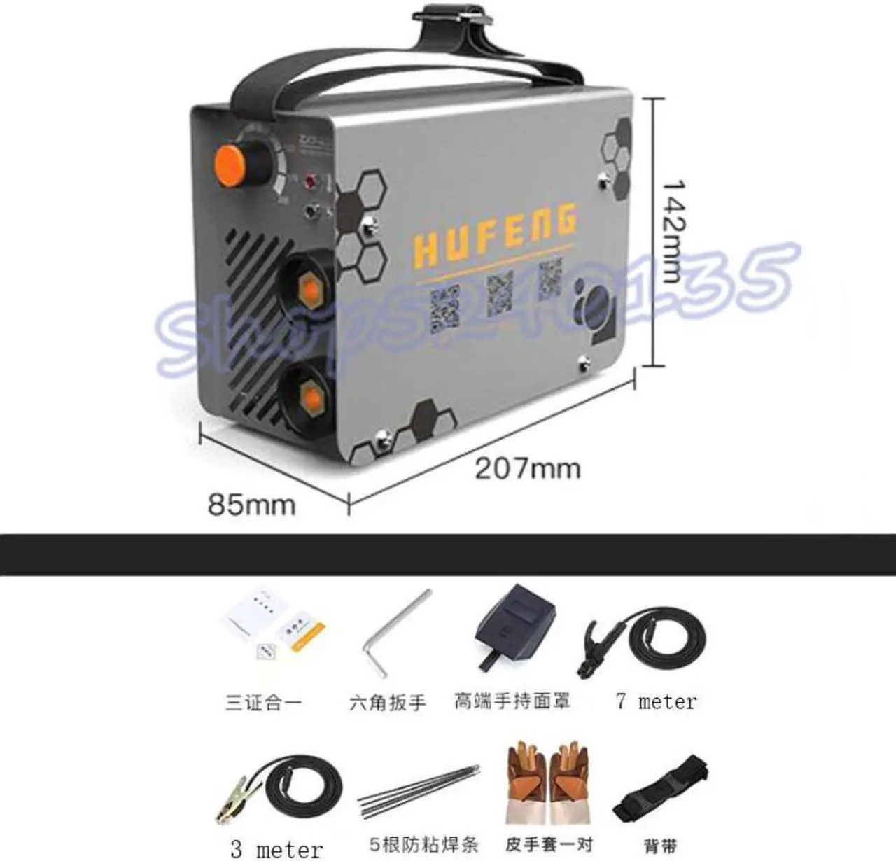 ZX7-200 10-200A 4000W Handheld Mini MMA Electric Stick Welder 220V 200A ...