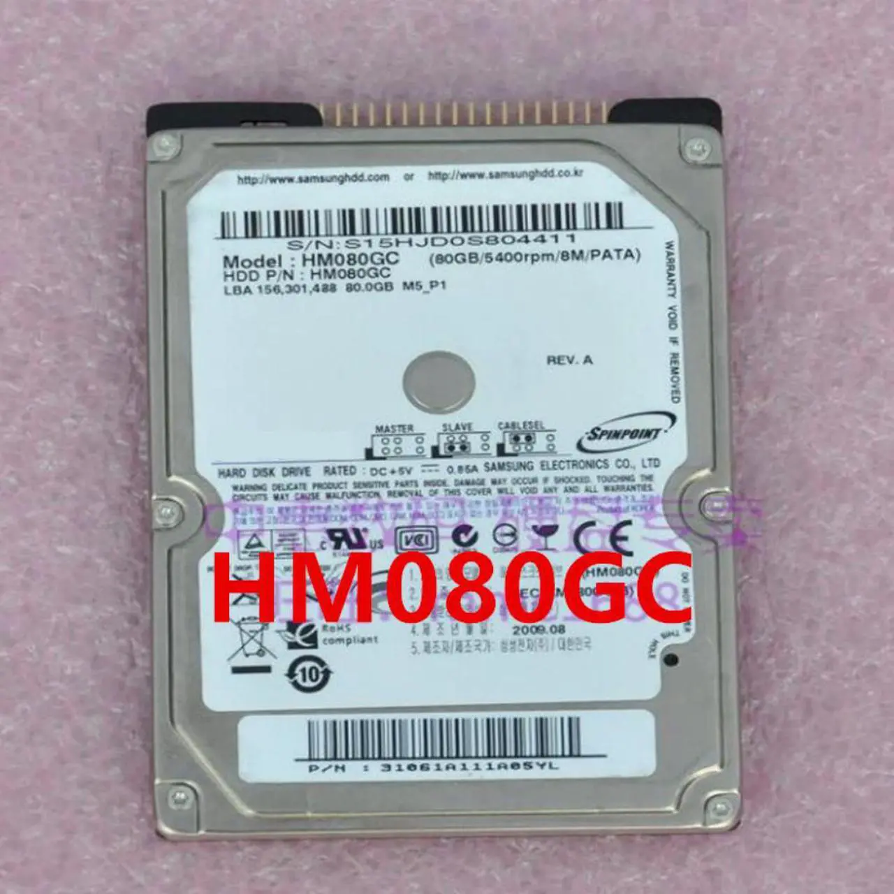 Almost HDD For Samsung 80GB 2.5" 8MB IDE 5400RPM For Notebook HDD For ...