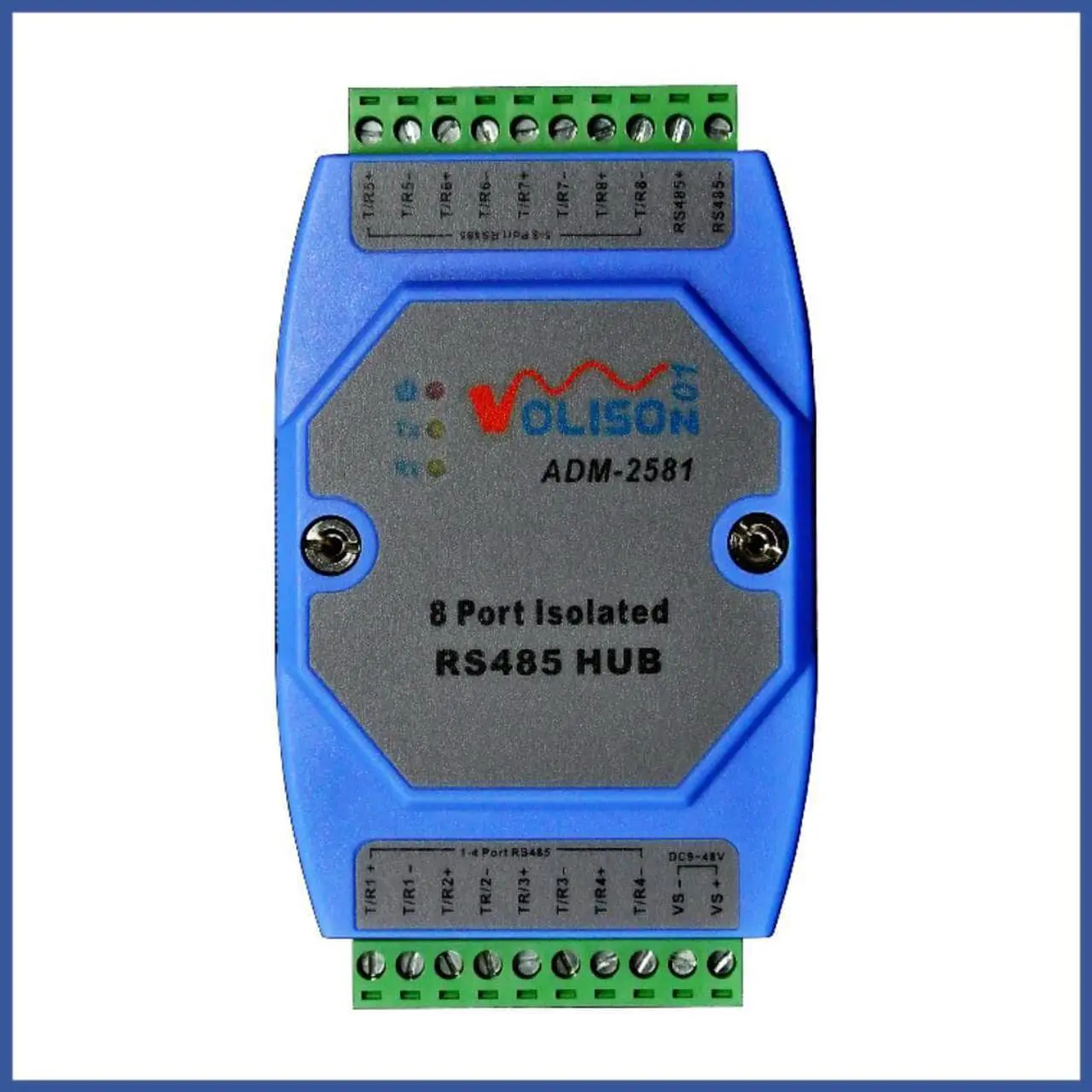 ADM-2581 isolated 8 port RS485 hub repeater 1 point 8 sharer RS-485 ...