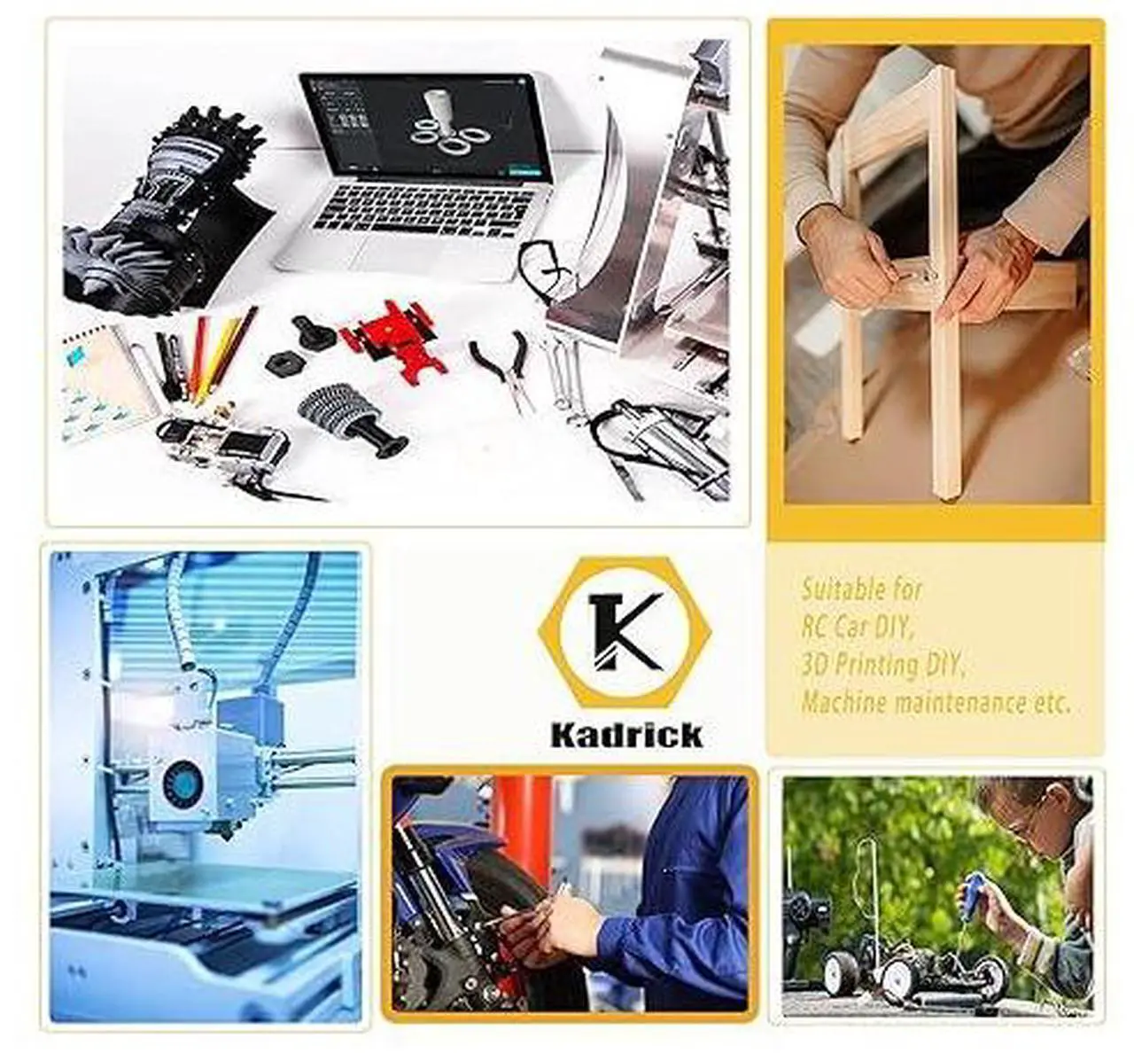 Kadrick 304 Stainless Steel Screws,1290 Pcs M2 M3 M4 Metric Screw ...