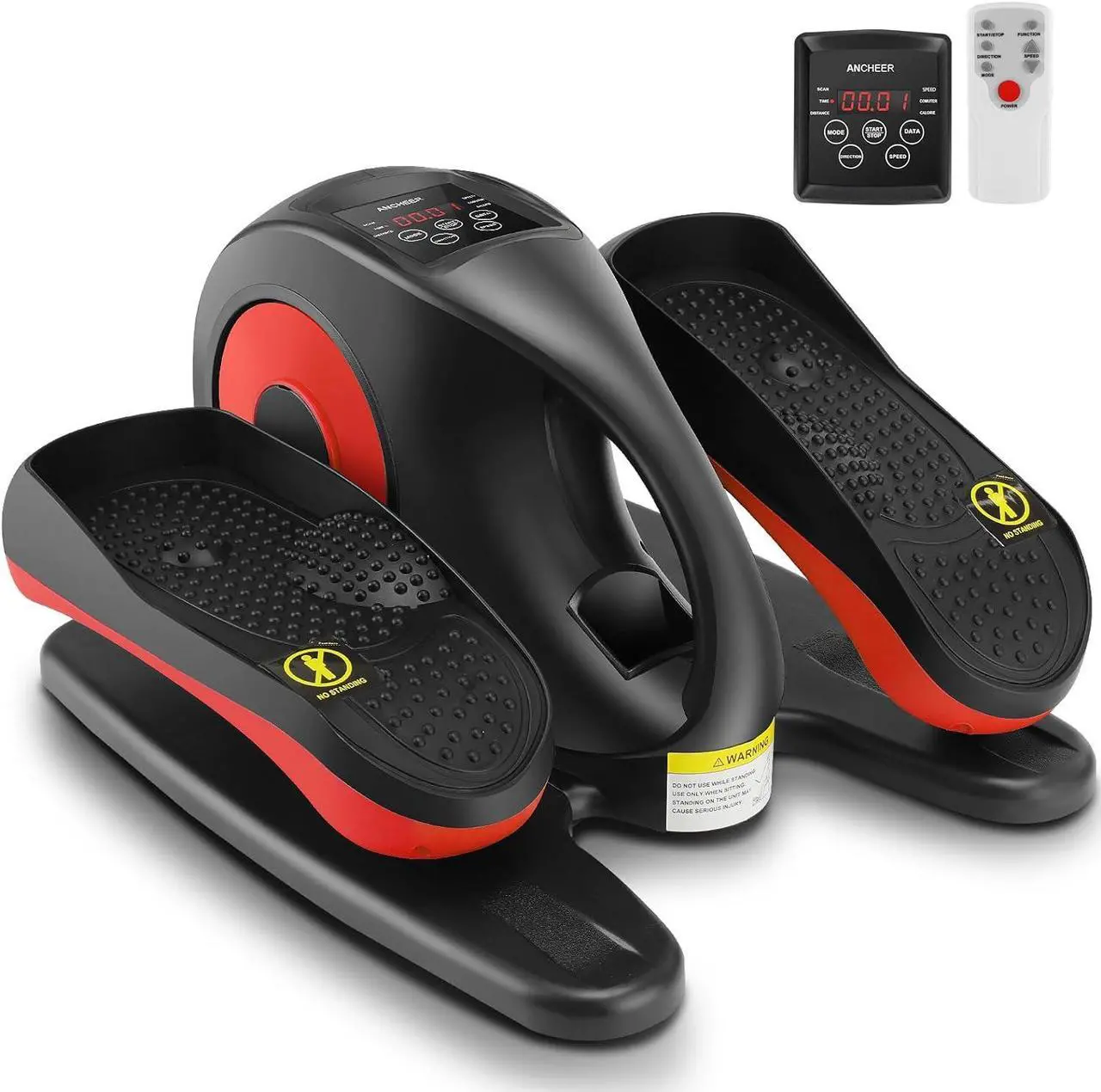 ANCHEER Under Desk Elliptical Machine, Electric Seated Pedal Exerciser ...