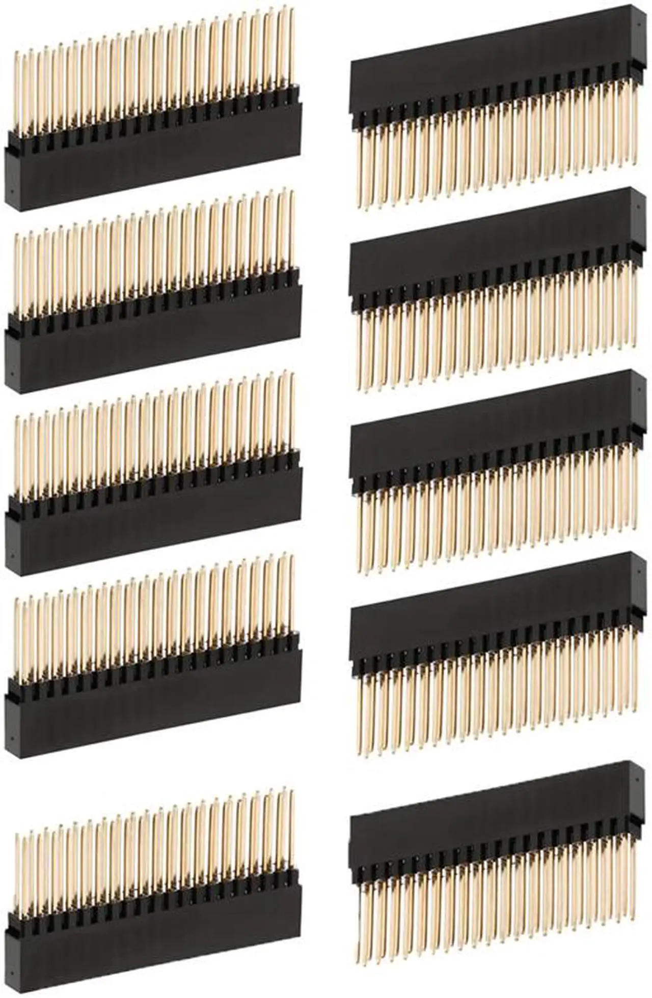 2 x 20(40 Pin) Stacking Header for Raspberry Pi A+/B+/Pi 2/Pi 3 Extra Tall Header (Pack of 10 ...