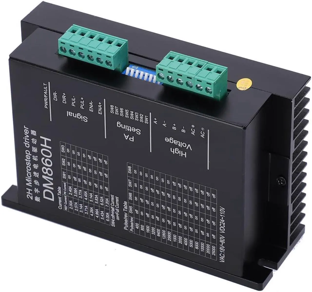 Step Motor Driver Stepper Control Drive High Speed Response DM860H ...