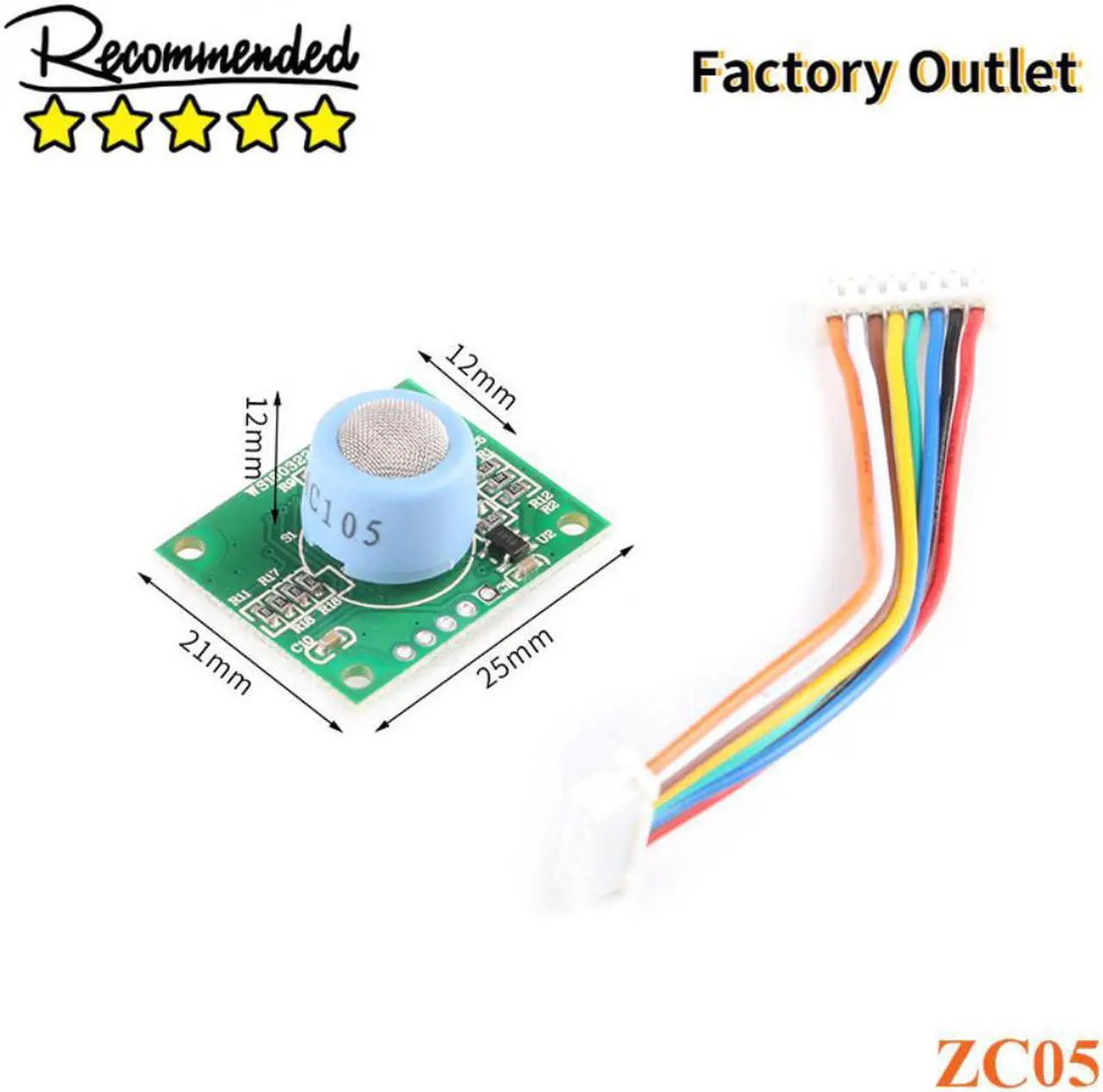 ZC05 Household Gas Sensor Module 100ppm UART Digital Output Methane Household Combustible ...