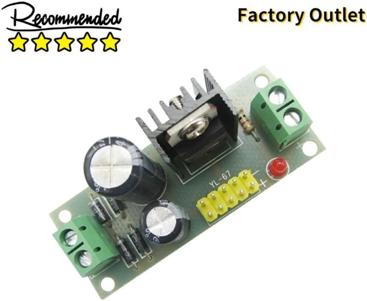 5 pcs L7805 LM7805 Three Terminal Voltage Regulator Module Power Supply ...