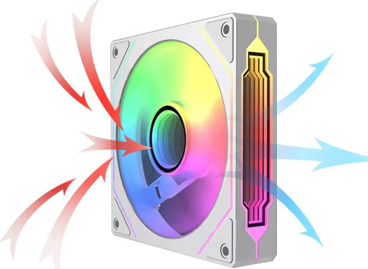 Bailink 120mm ARGB Case Fan, Infinity Mirror RGB Fan 5V 3-PIN ...