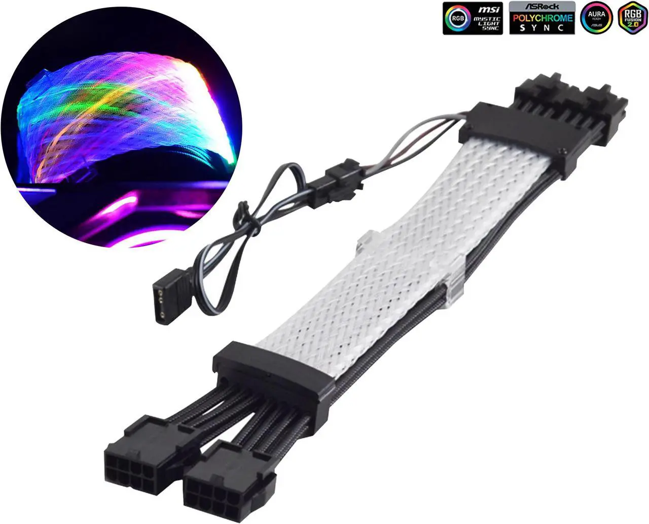 SAMA 2x8 Pin ARGB Extension Cable Lighting PCB Board 5V 3pin Connoctors ...