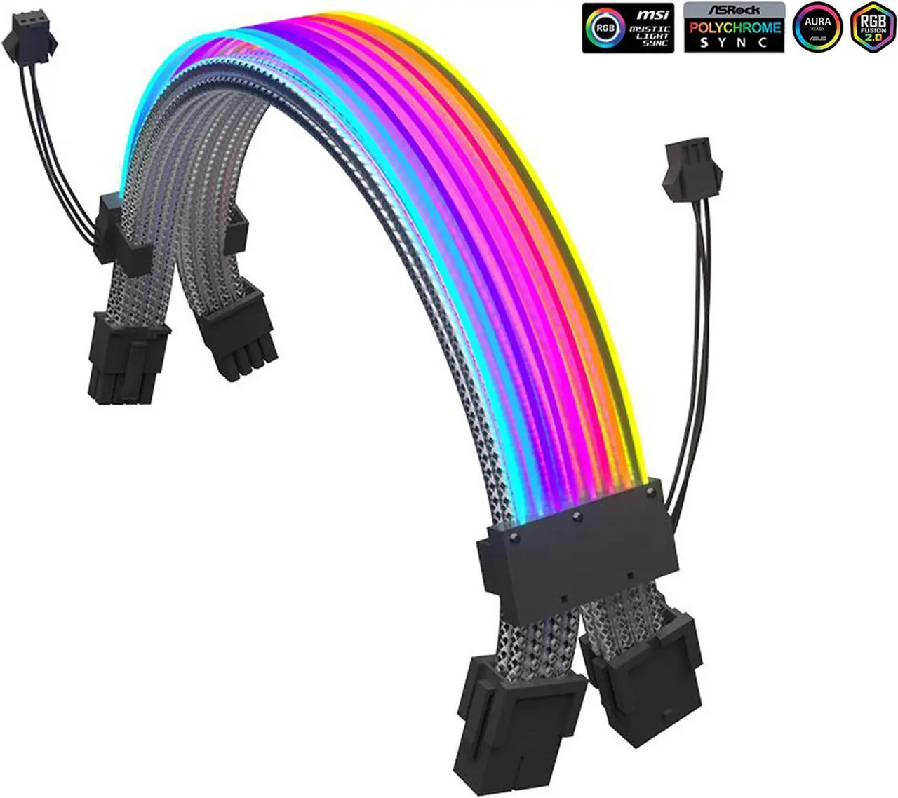 SAMA 2x8 Pin ARGB Extension Cable Lighting PCB Board 5V 3pin Connoctors ...