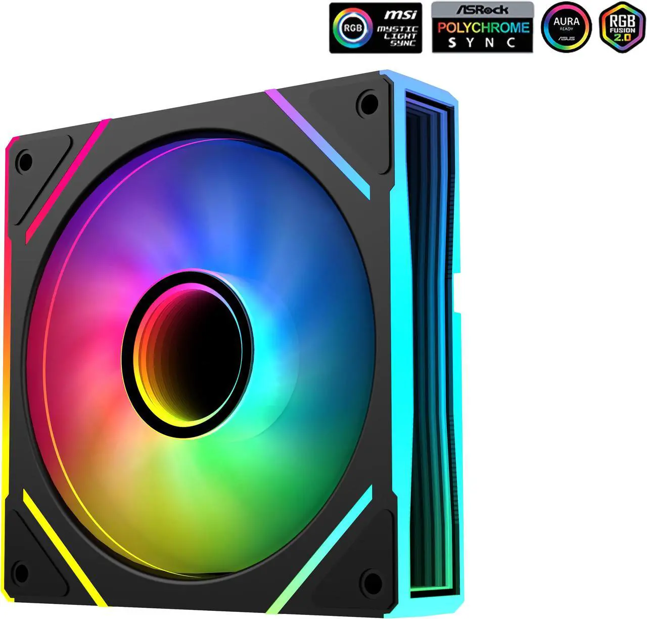 SAMA YF1203IBKR ARGB Reverse PC Case Fan 120mm, PWM Intelligent ...