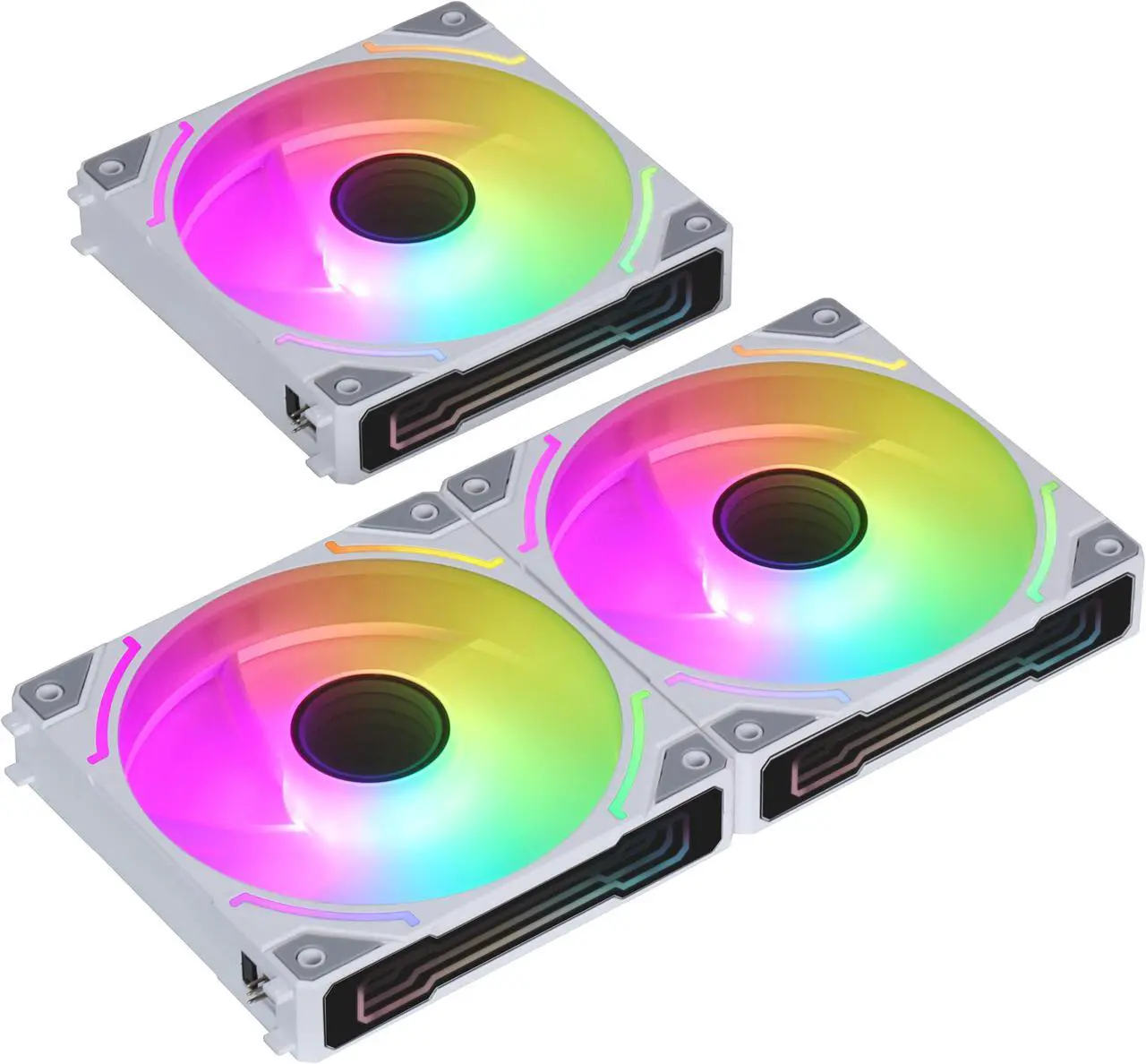 SAMA YE1203 PWM ARGB Pc case Fan 120mmWhite, 3 in 1 High Airflow Low ...