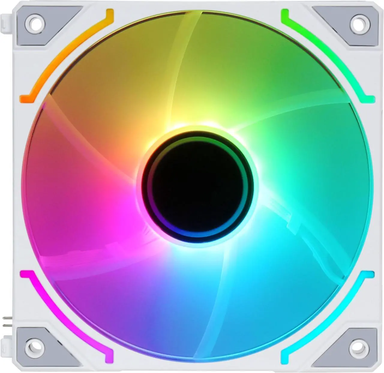 SAMA YE1203 PWM ARGB Pc case Fan 120mmWhite, 3 in 1 High Airflow Low ...