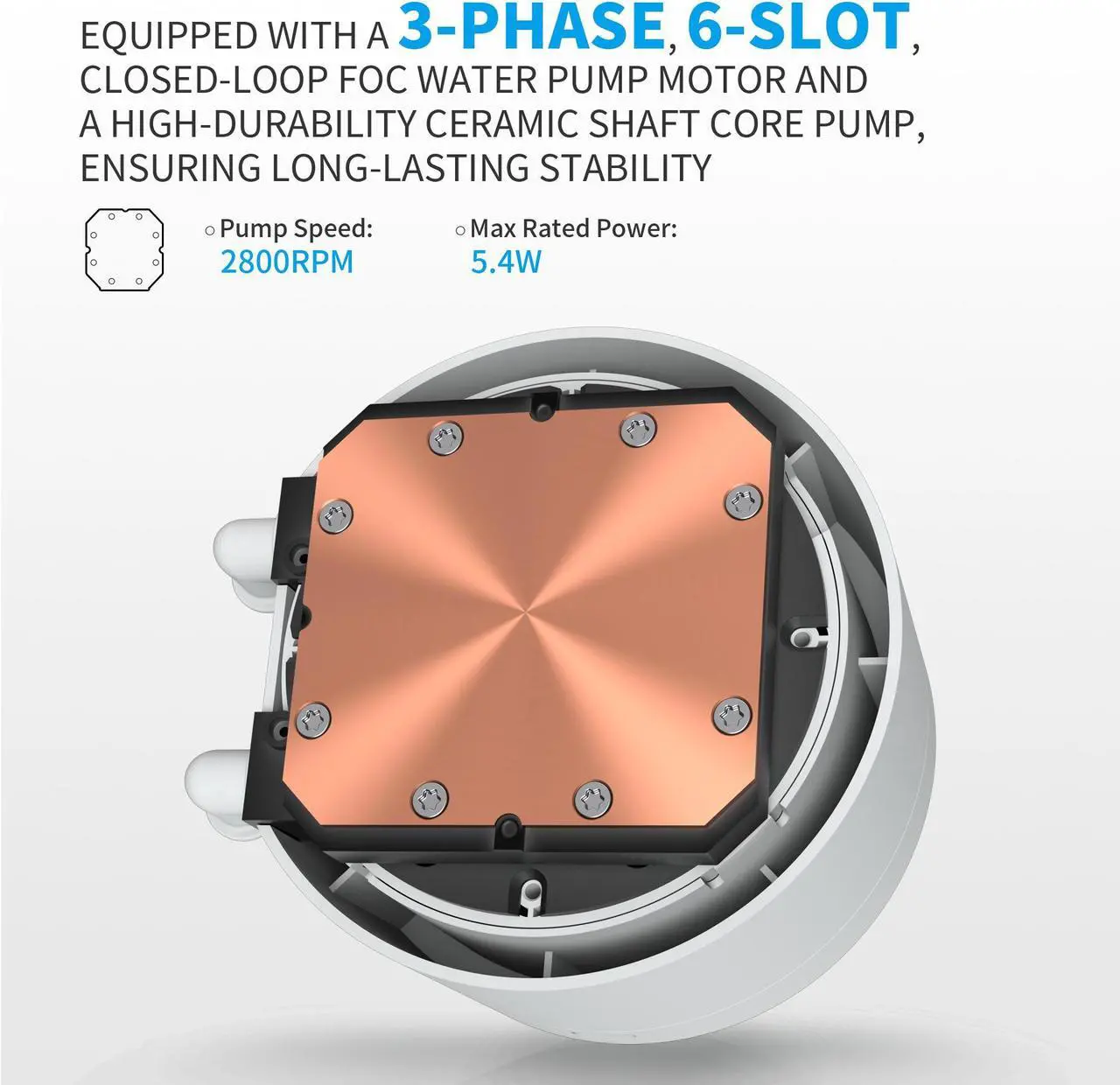 SAMA Q70 White CPU Liquid Cooler, 360MM Liquid Water AIO CPU Cooler ...