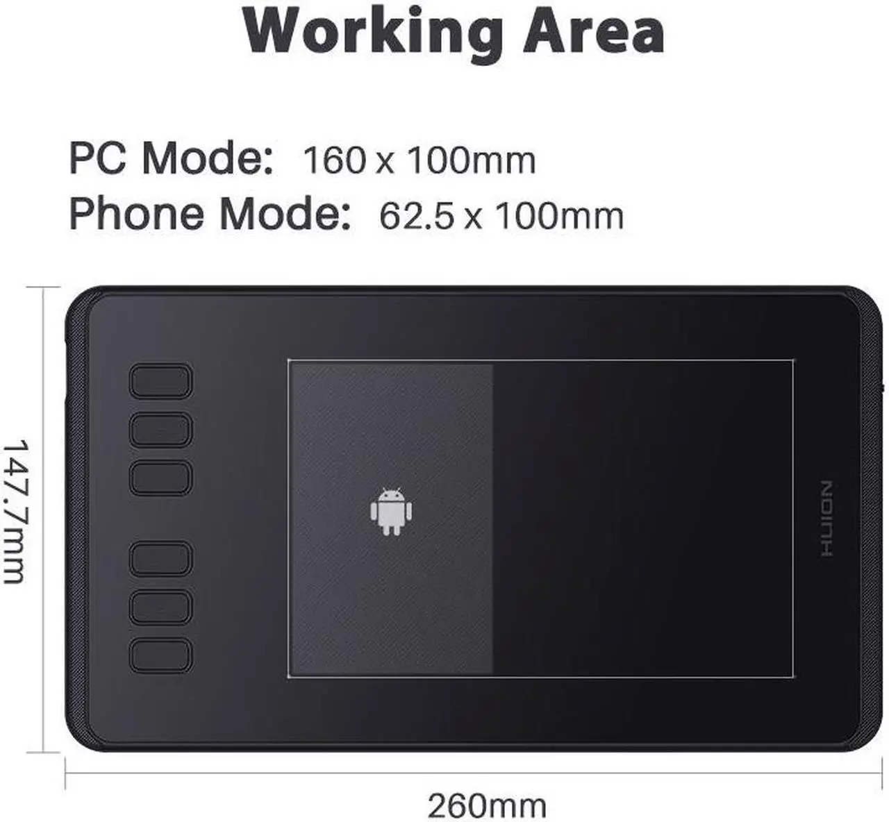 Huion Inspiroy H640P 6.3 x 3.9inch Graphics Drawing Pen Tablet Android ...