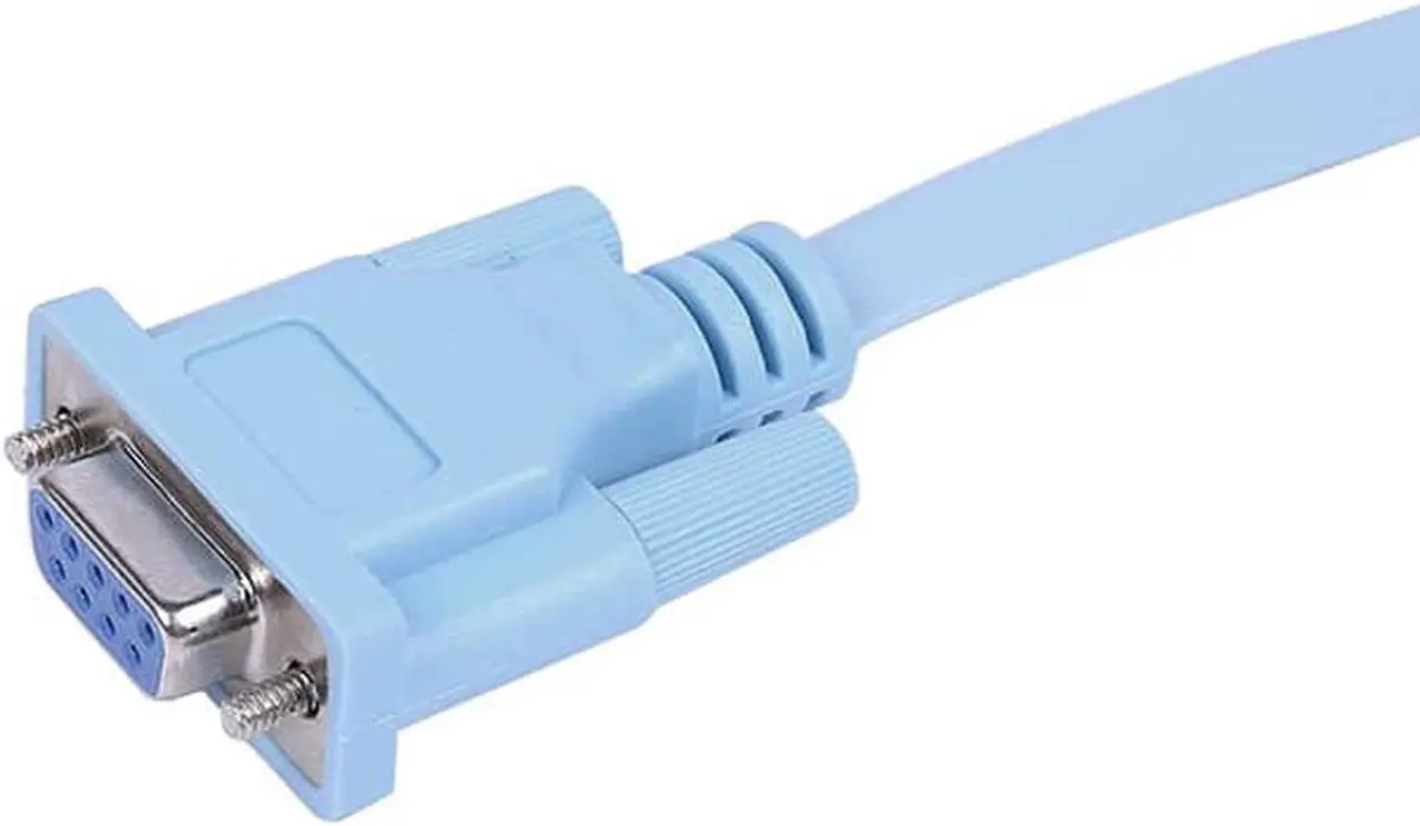 6FT 9-Pin DB9 Serial RS232 Port to RJ45 Rollover Console Cable for ...