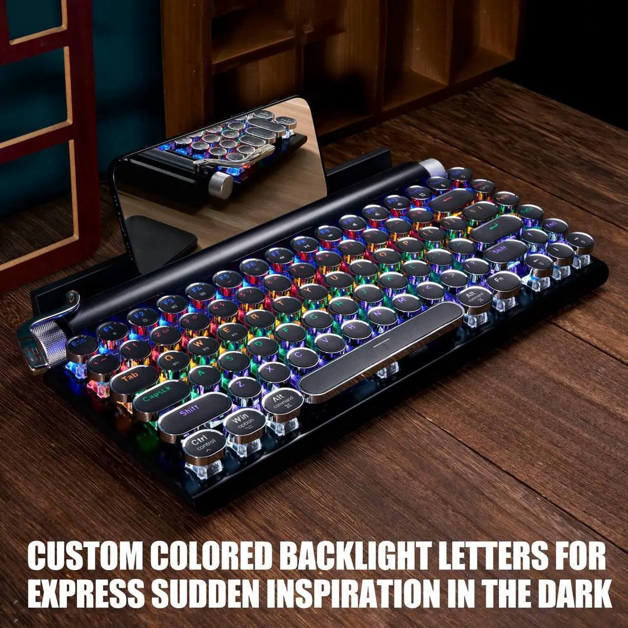7KEYS Retro Typewriter Keyboard, Electric Typewriter Vintage with ...