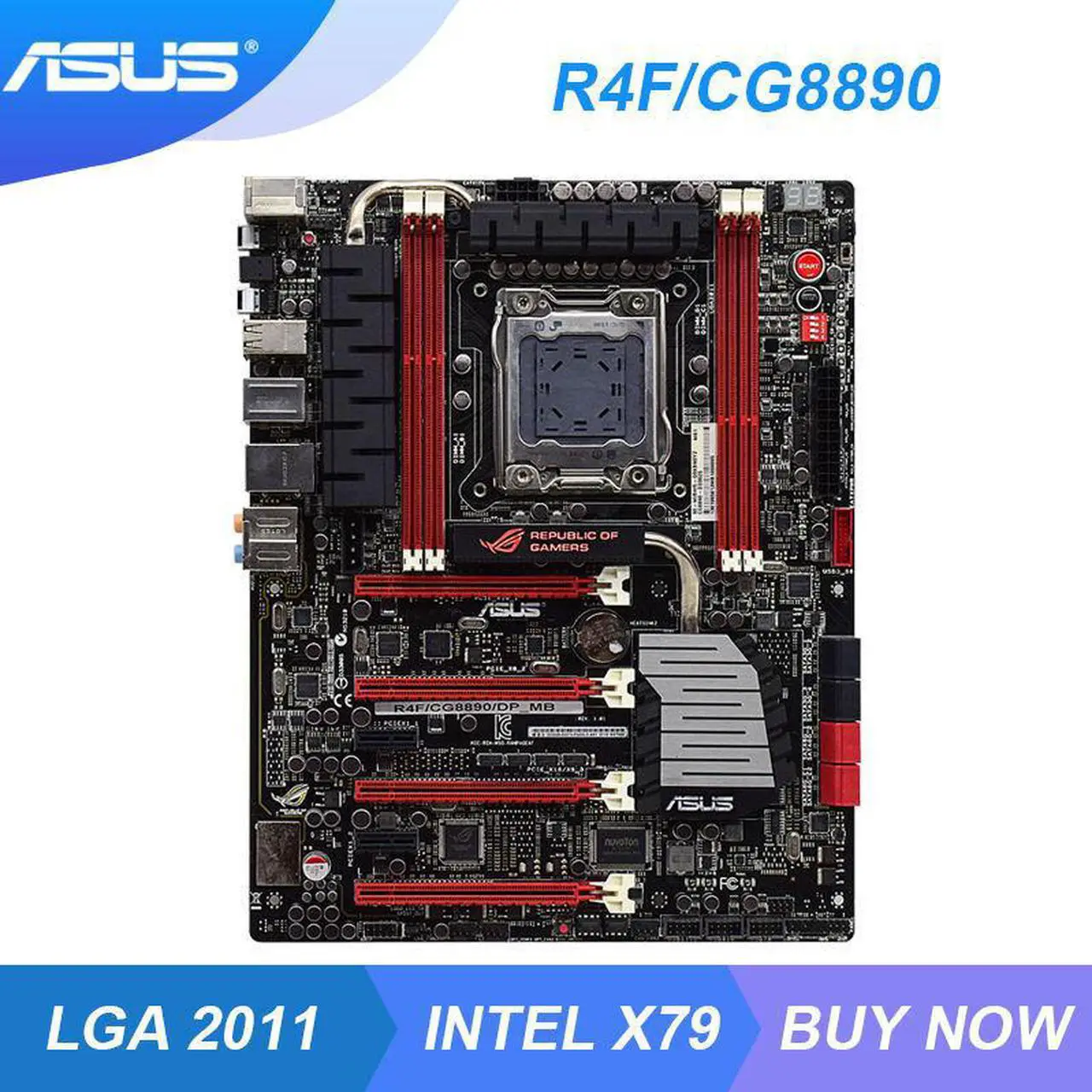 ASUS ROG R4F/CG8890 Mining Motherboard X79 Motherboard LGA 2011 DDR3 ...