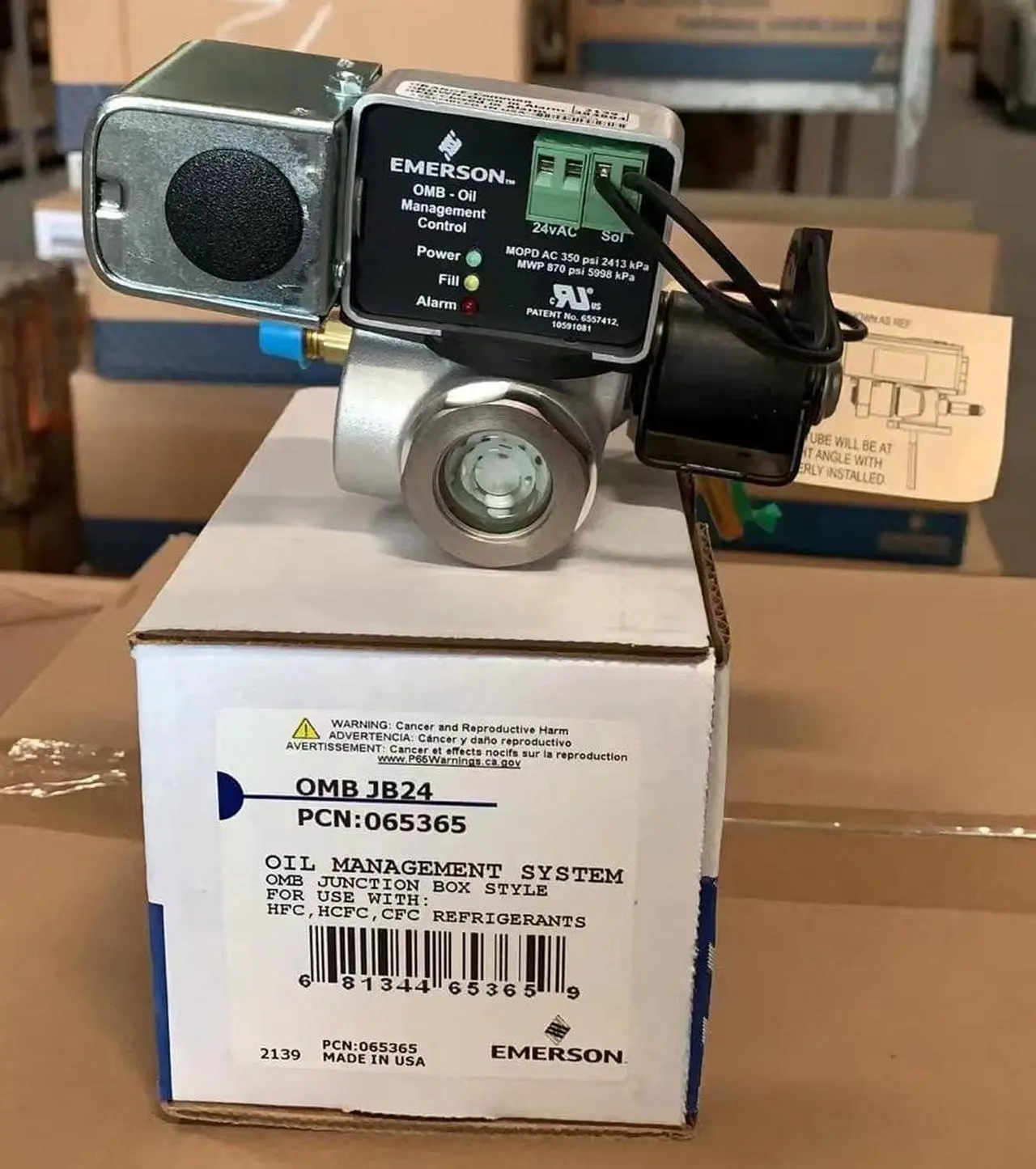 Emerson OMB-JB24 Management System New Electronic Oil Level Controller ...