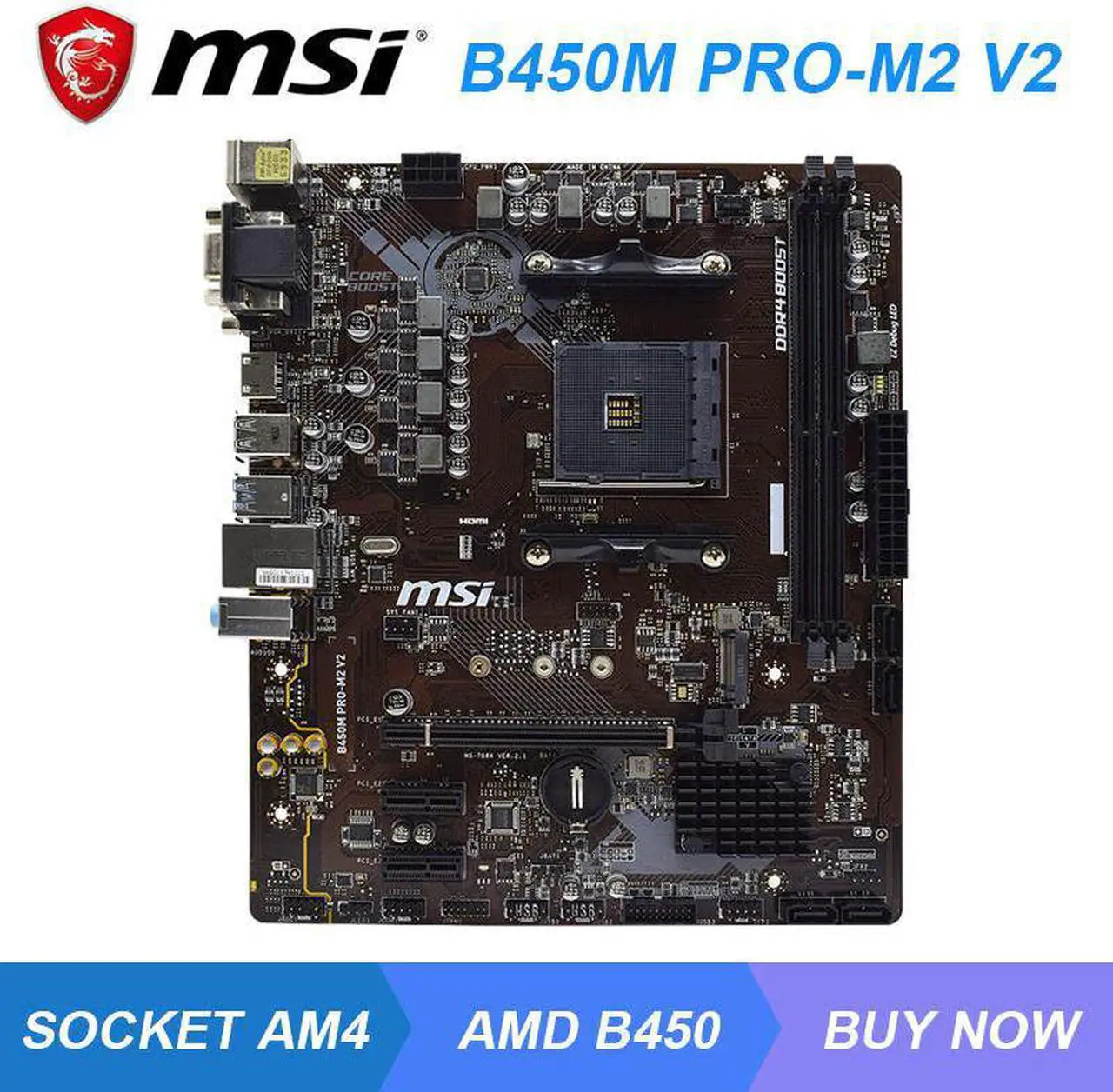 MSI B450M PRO-M2 V2 Kit Ryzen 5600g Cpus B450 Motherboard AM4 DDR4 32GB ...