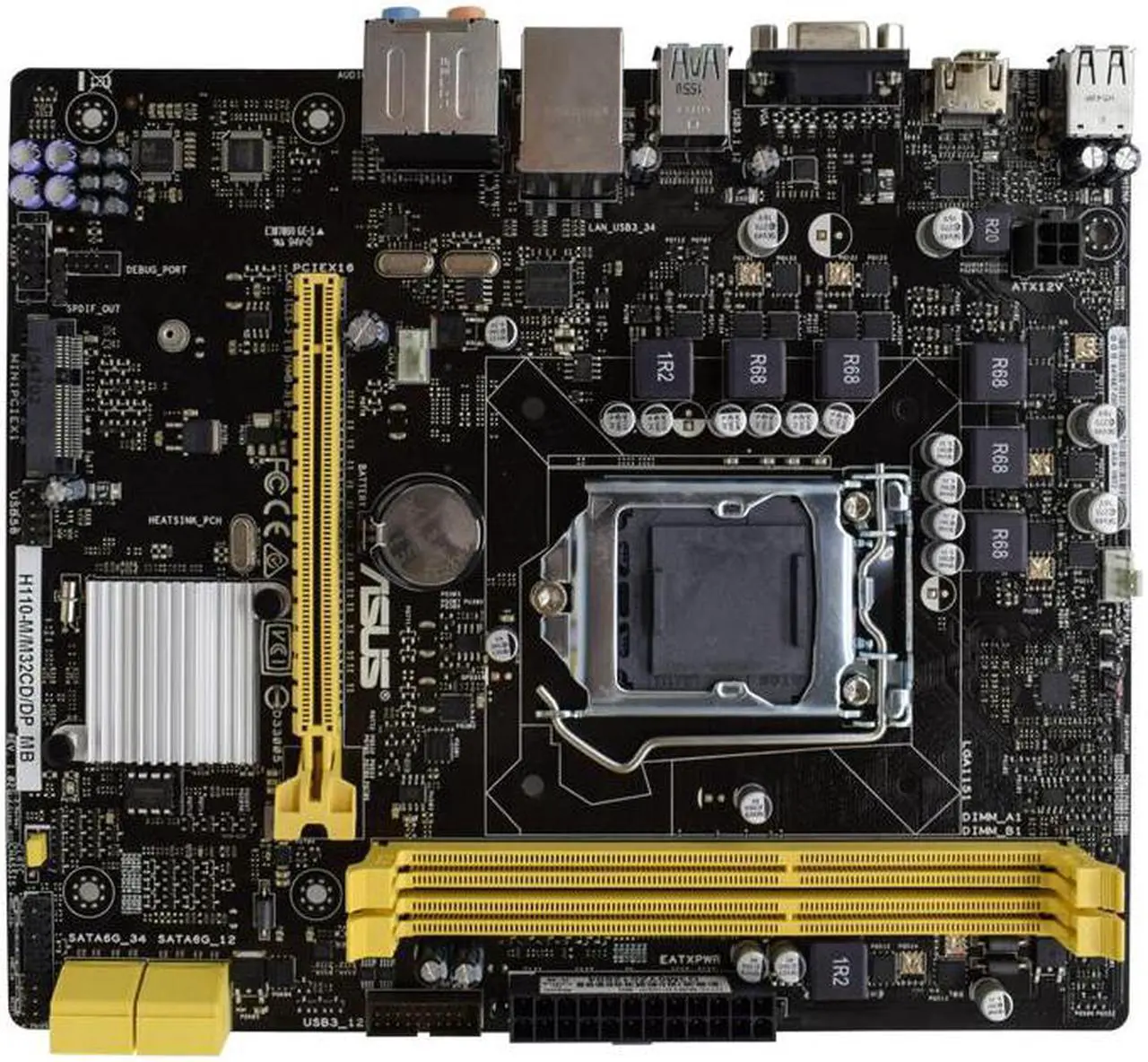 ASUS H110-M/M32CD/DP_MB Motherboard 1151 Motherboard DDR4 16GB RAM ...