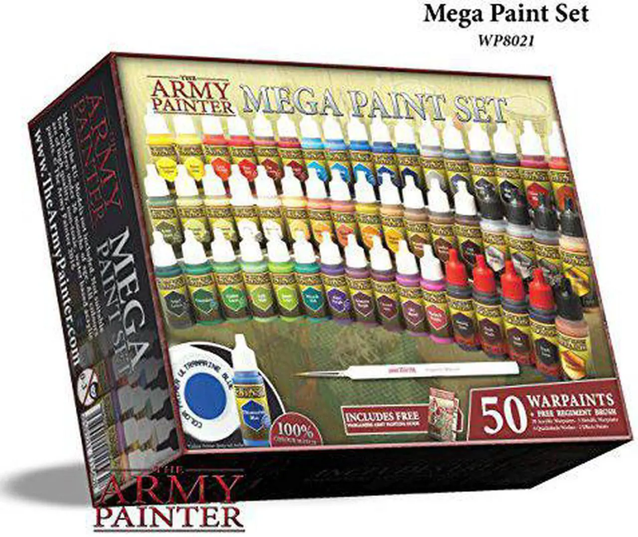 the army painter miniature painting kit with bonus wargamer regiment ...