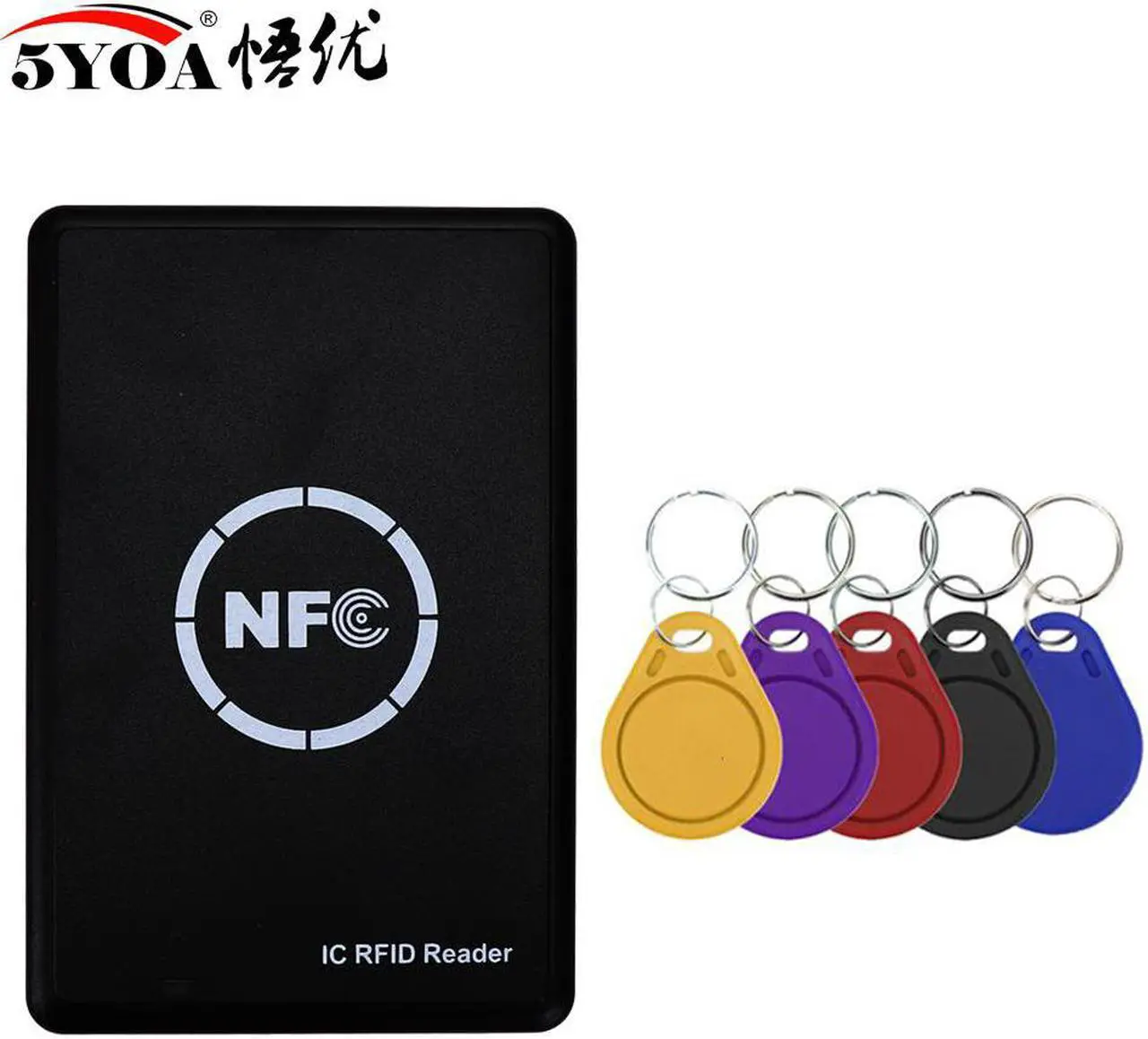 NFC Smart Card Reader Writer RFID Copier Duplicator 13.56MHz USB ...