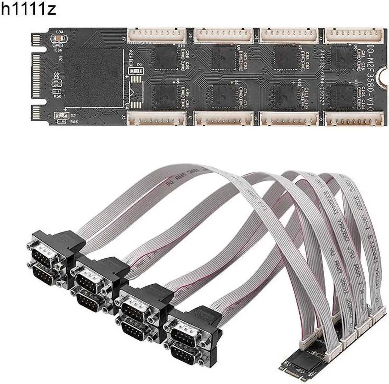 M.2 to 8 Port RS232 Serial Card M2 B+M Key to 8 Ports Serial RS232 ...
