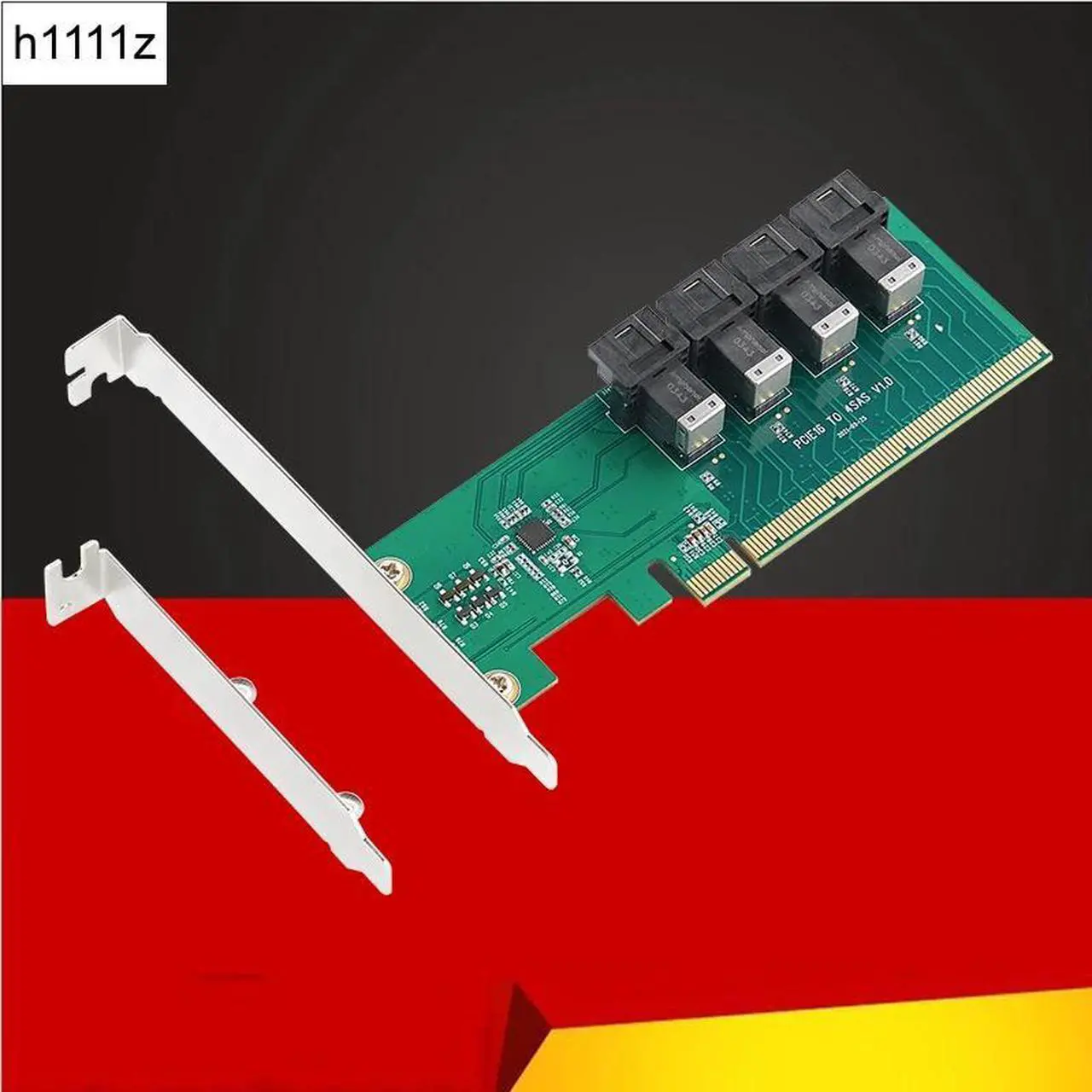 U.2 to PCIE Adapter PCI Express Gen3 3.0 X16 to 4 Port MiniSAS HD SFF ...
