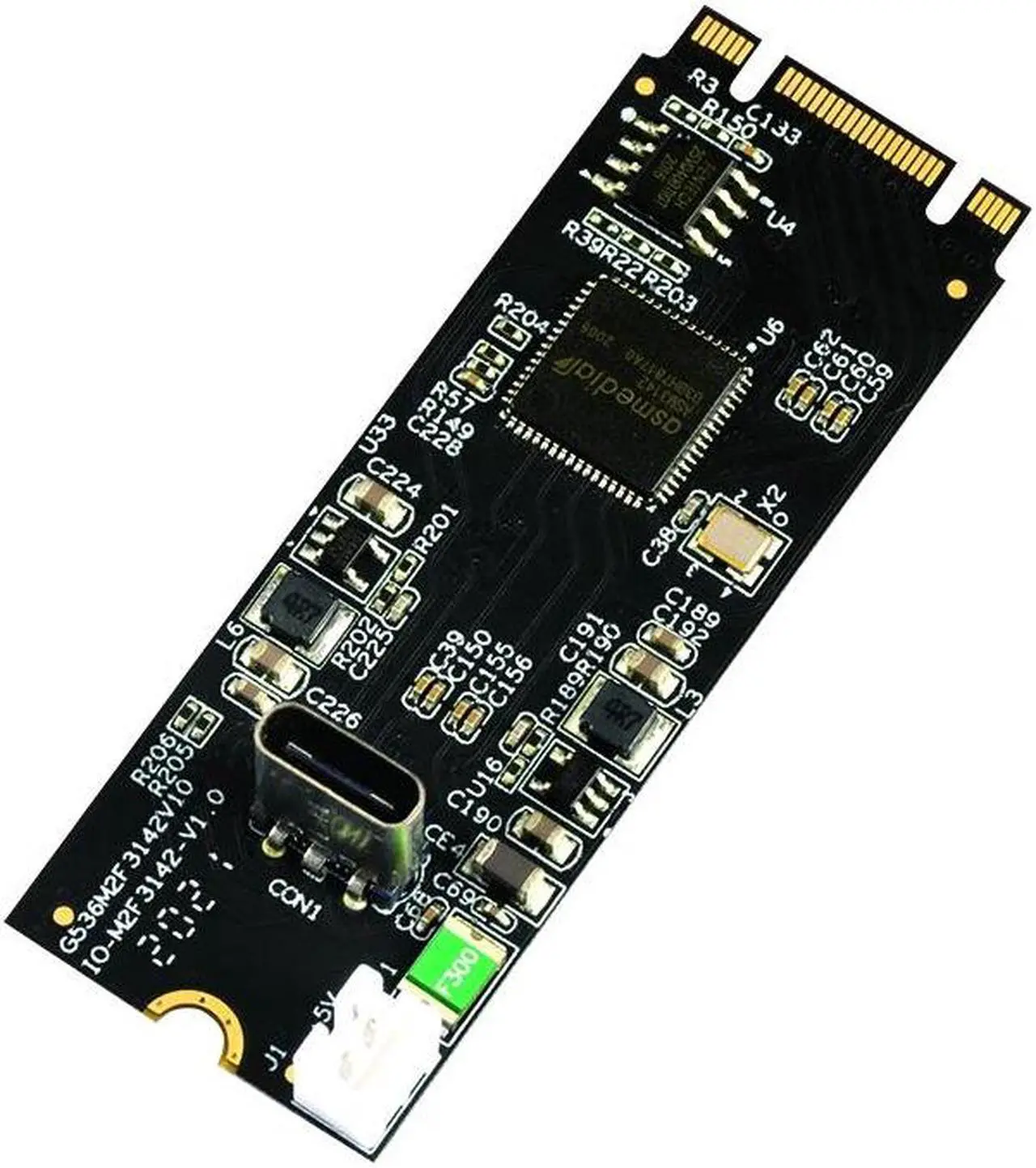 M.2 to Type C Expansion Card M.2 M/B Key to USB3.2 Gen2 10Gbps USB C ...