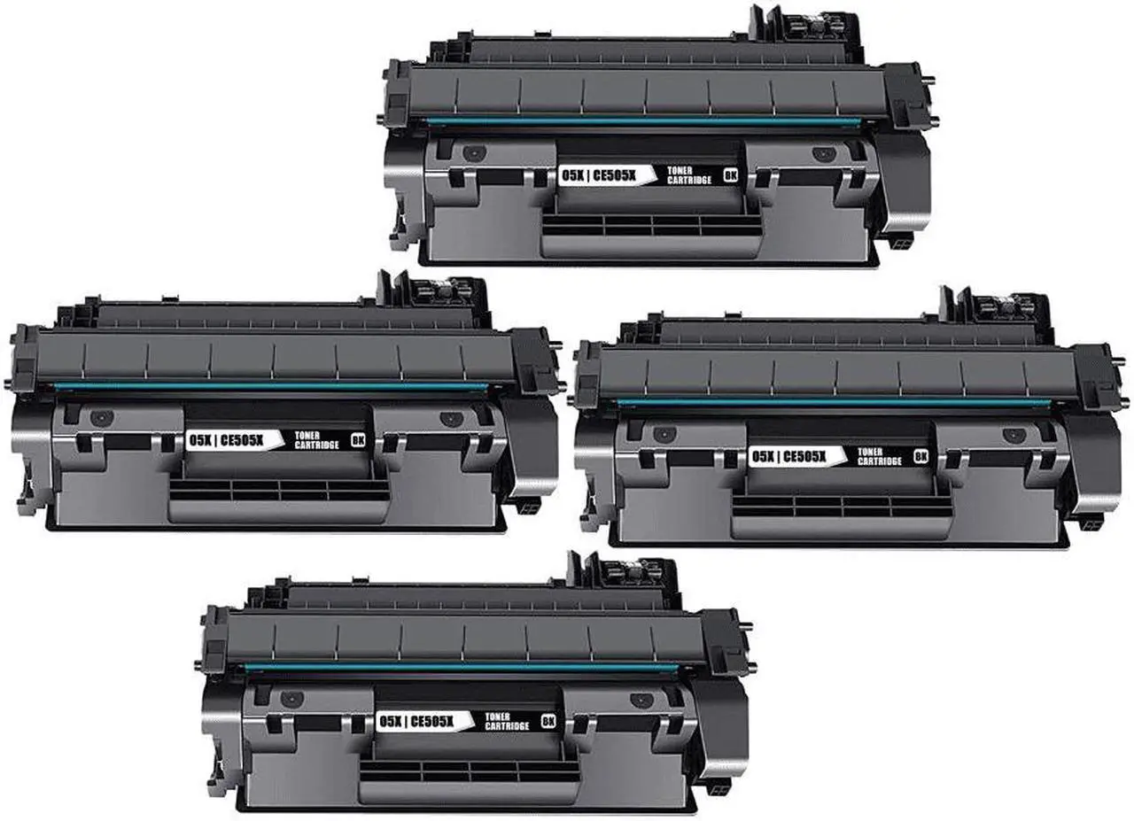 4-Pack New Compatible Toner Cartridge for HP 05X (CE505X) - Compatible ...