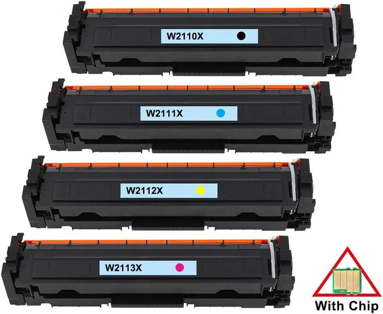 4 Pack New High-Yield Black Cyan Magenta Yellow Toner Cartridge With ...