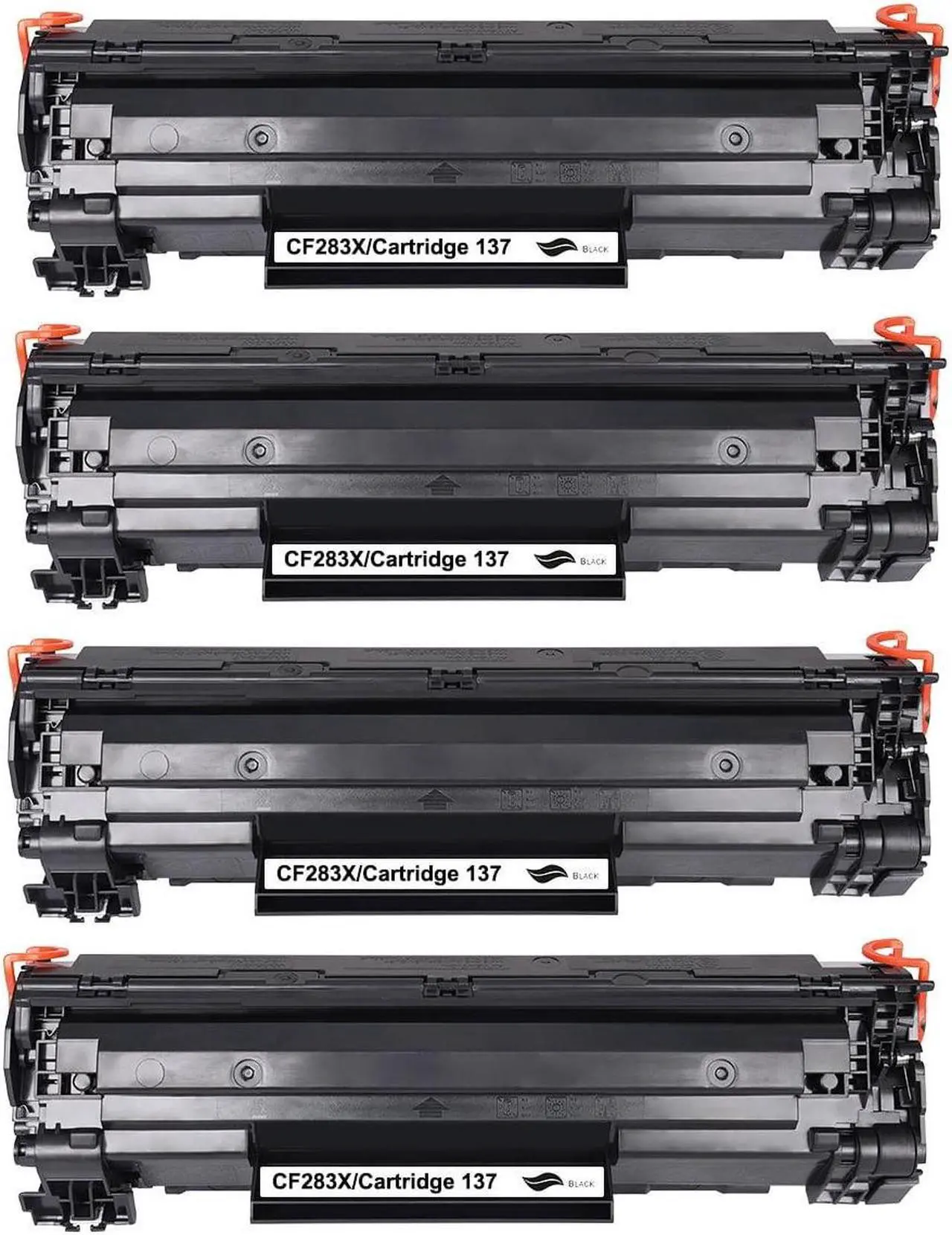 4 Pack New High-Yield Toner Cartridge For HP 83X CF283X Compatible with ...