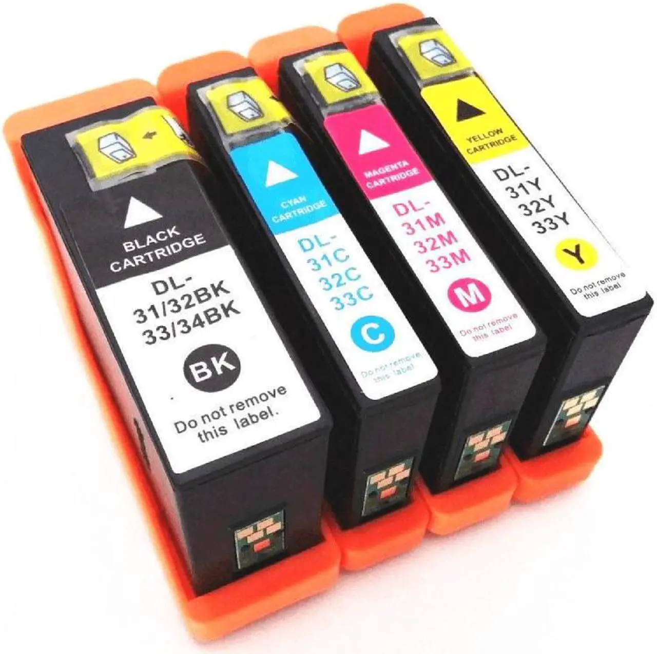 4 Pack Black Cyan Magenta Yellow Ink Cartridge For Dell Series 31 32 33 ...