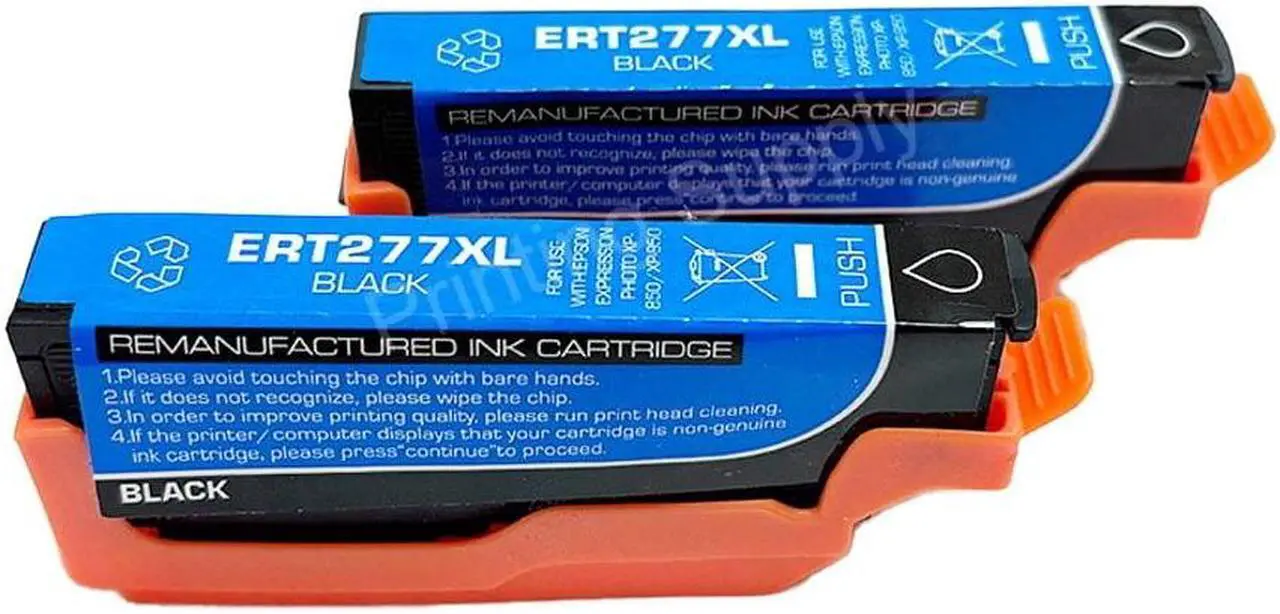 2 Pack High Yield Black Ink Cartridge For Epson 277XL Compatible with ...