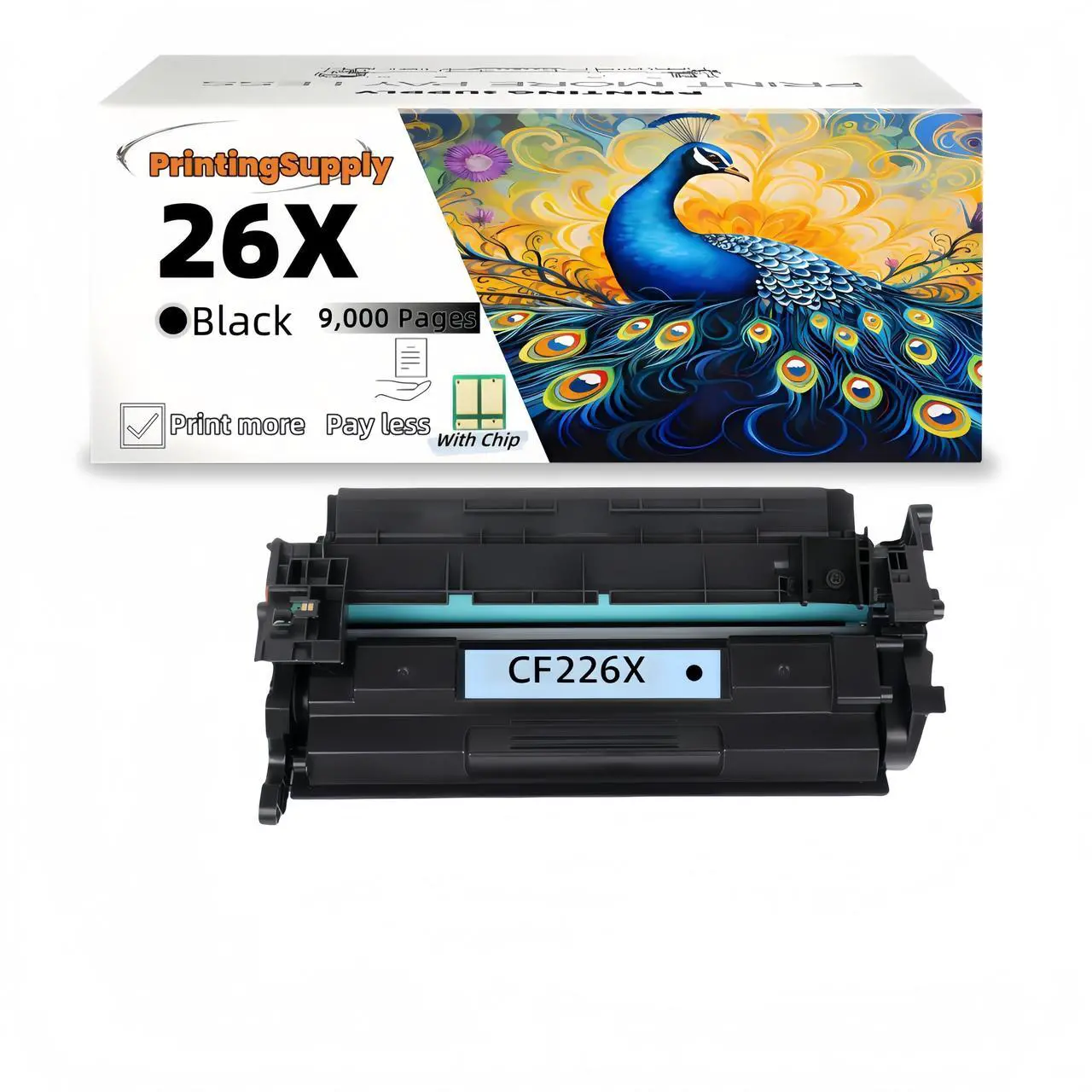 High-Yield Compatible Toner Cartridge For HP CF226X 26X For Use With HP ...