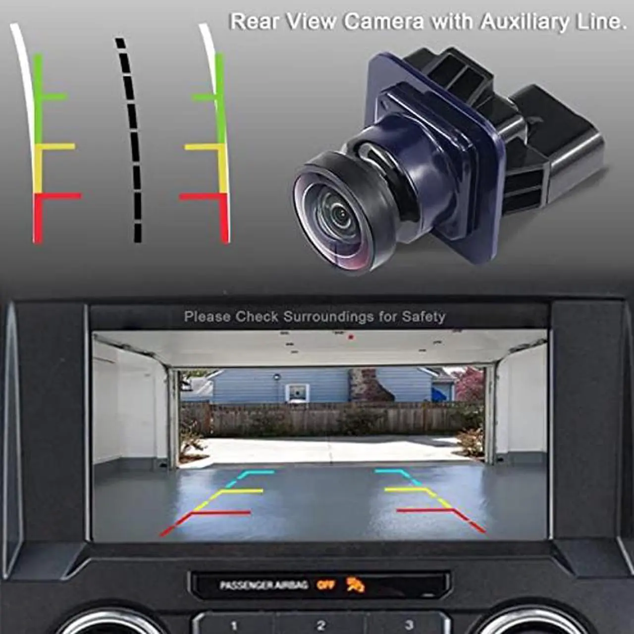 TAIFAM Ford Backup Camera Rear View Backup Reverse Camera Compatible ...