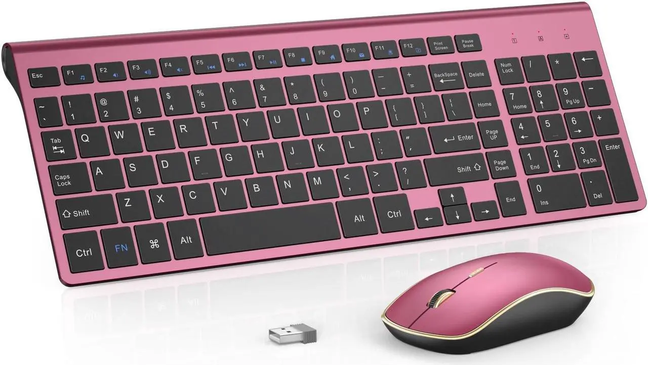 Wireless Keyboard Mouse Combo,J JOYACCESS 2.4G Compact and Ultra Slim ...