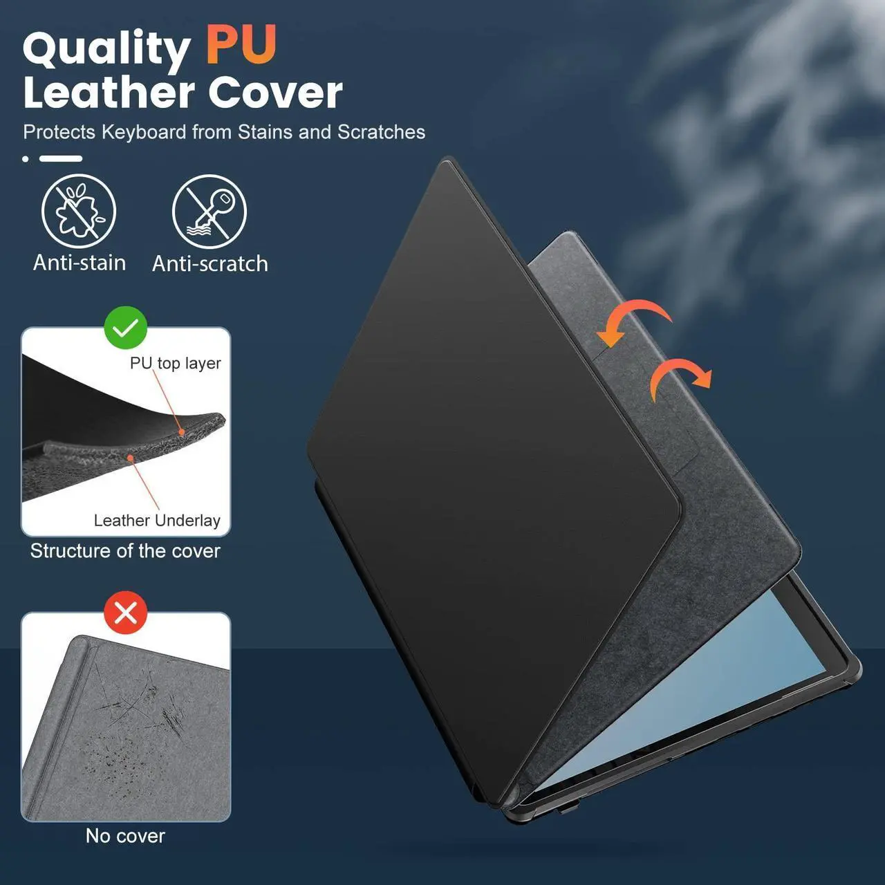 INFILAND Microsoft Surface Pro 8 Case and Cover, [Military-Grade Drop ...