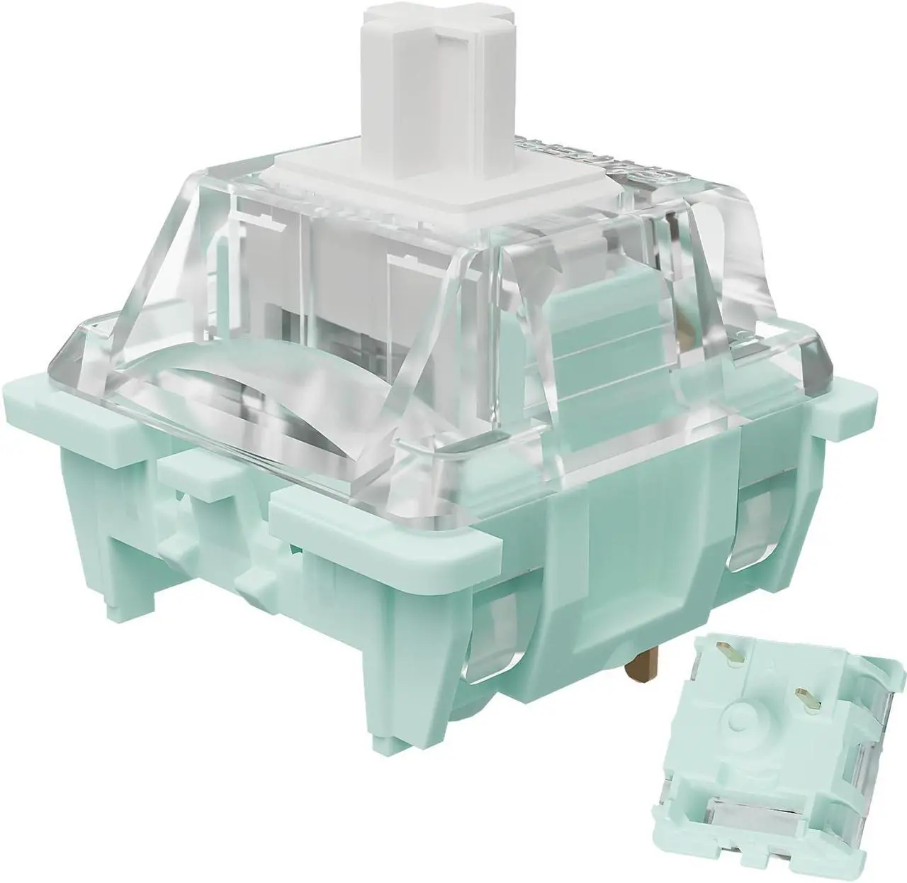 Gateron Jade Series Pre-Lubed Linear White Keyboard Switch,3-Pin 38gf ...