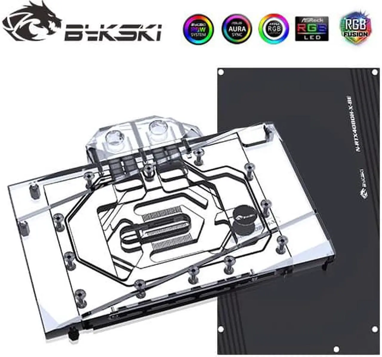 GPU Waterblock - for NVIDIA RTX 4080 AIC Reference Edition, PC GPU ...