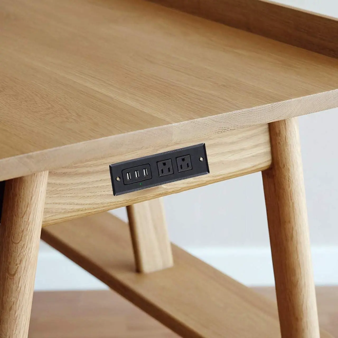 Furniture Recessed Power Strip, Recessed Desk Outlet with 3.1A Max USB ...