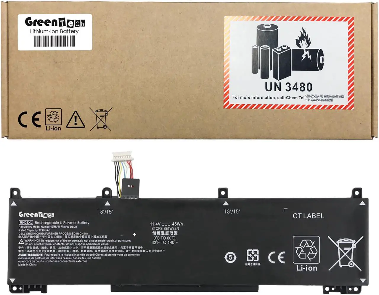 GREENTECH RH03XL M02027-005 BATTERY FOR HP PROBOOK 430 440 450 630 640 ...