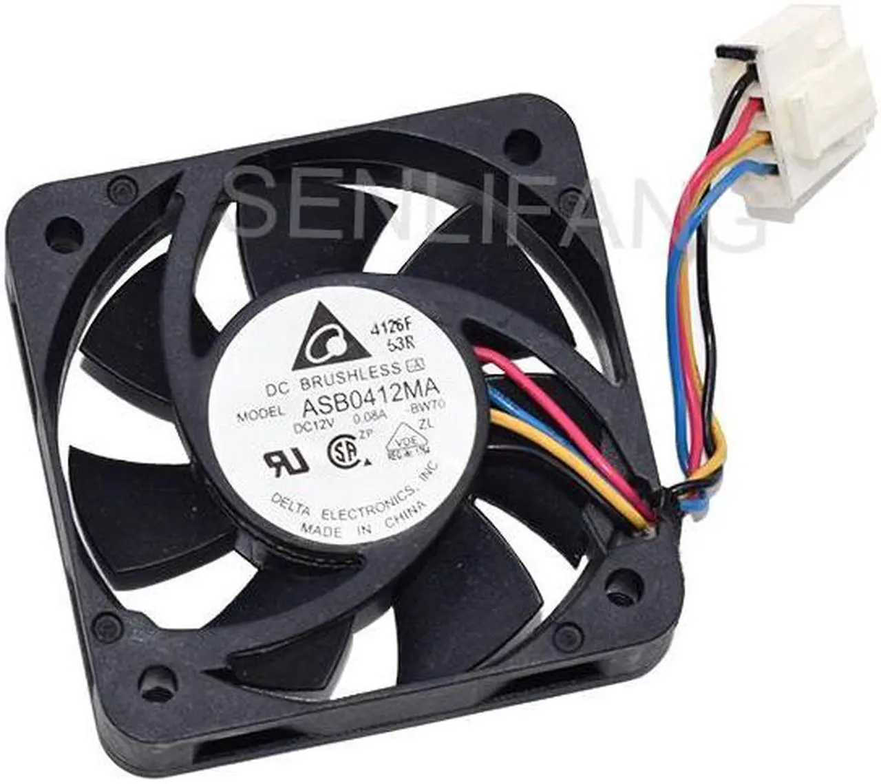 For DELTA ASB0412MA Cooler DC12V 0.08A 40x40x10MM Four PINS 4010 4CM ...