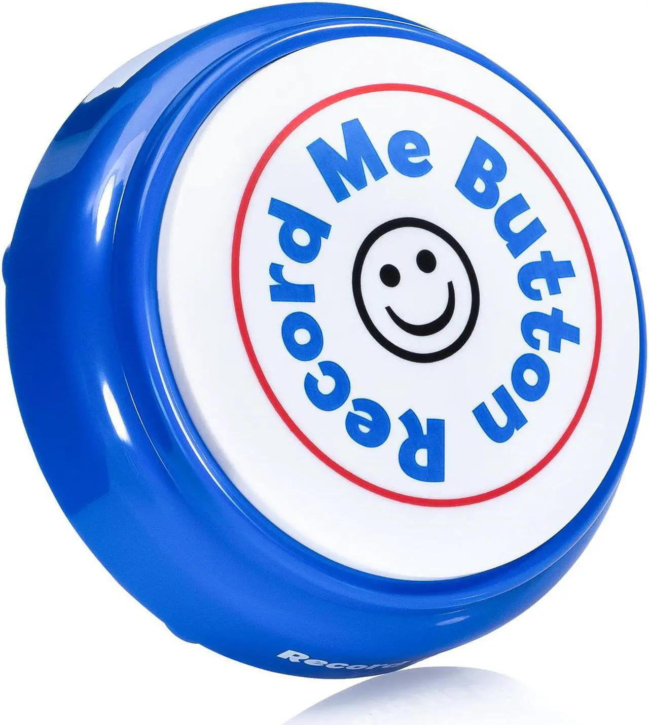 Record Me Button Brilliant Blue - Unique Cheerful Design Recordable ...
