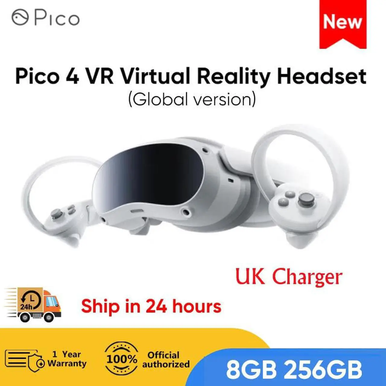 Pico 4 VR Headset 256GB Global version Pico4 All-In-One Virtual Reality Headset 3D VR Glasses 4K ...