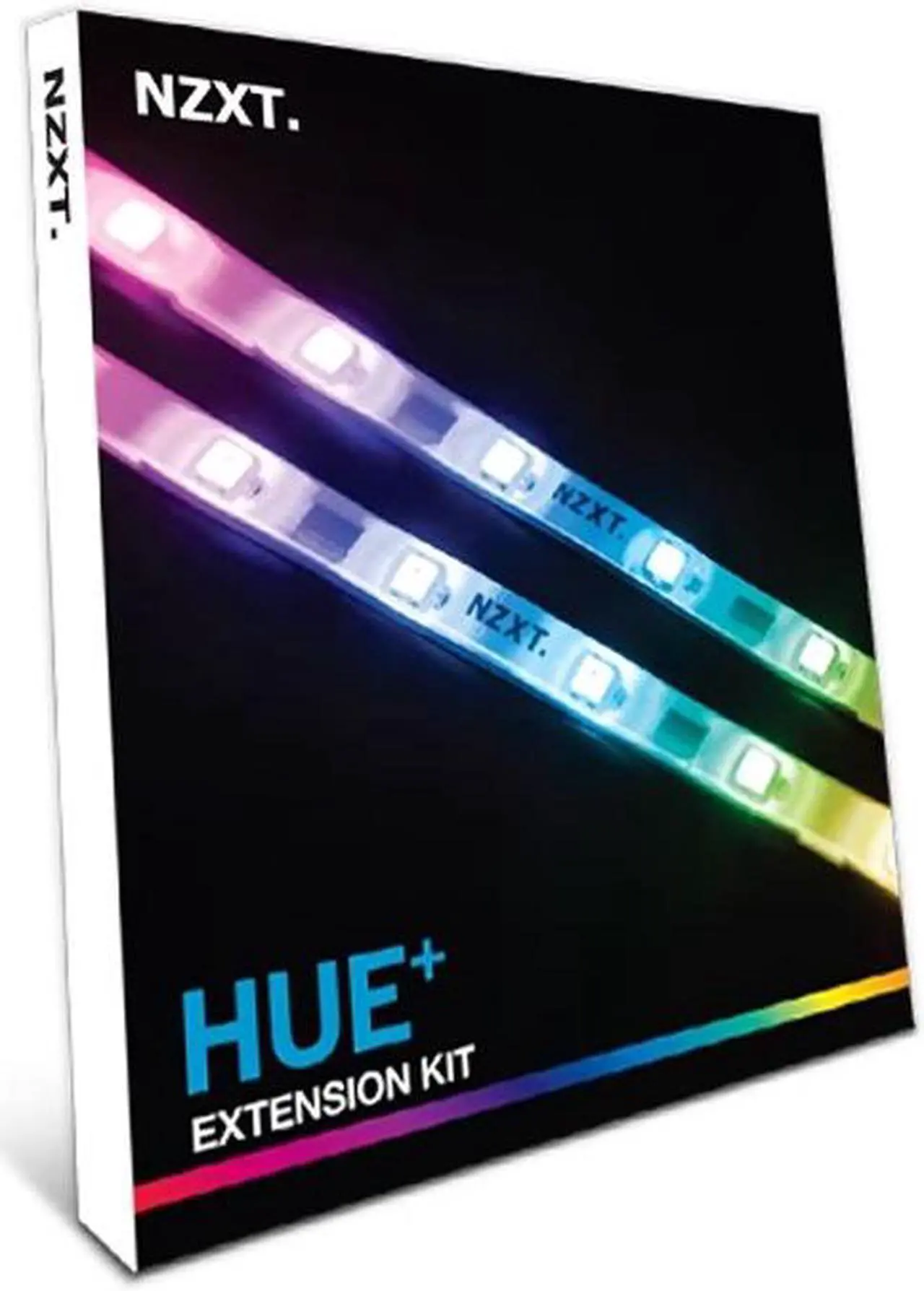 NZXT LED Strips - 2 x 300mm ARGB LED Lighting Strips - HUE+ Extension ...
