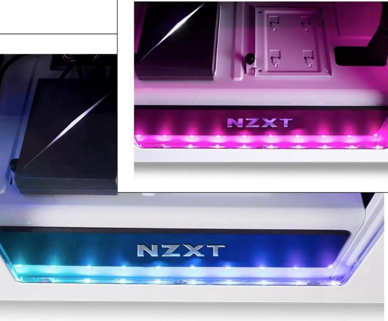 NZXT LED Strips - 2 x 300mm ARGB LED Lighting Strips - HUE+ Extension ...