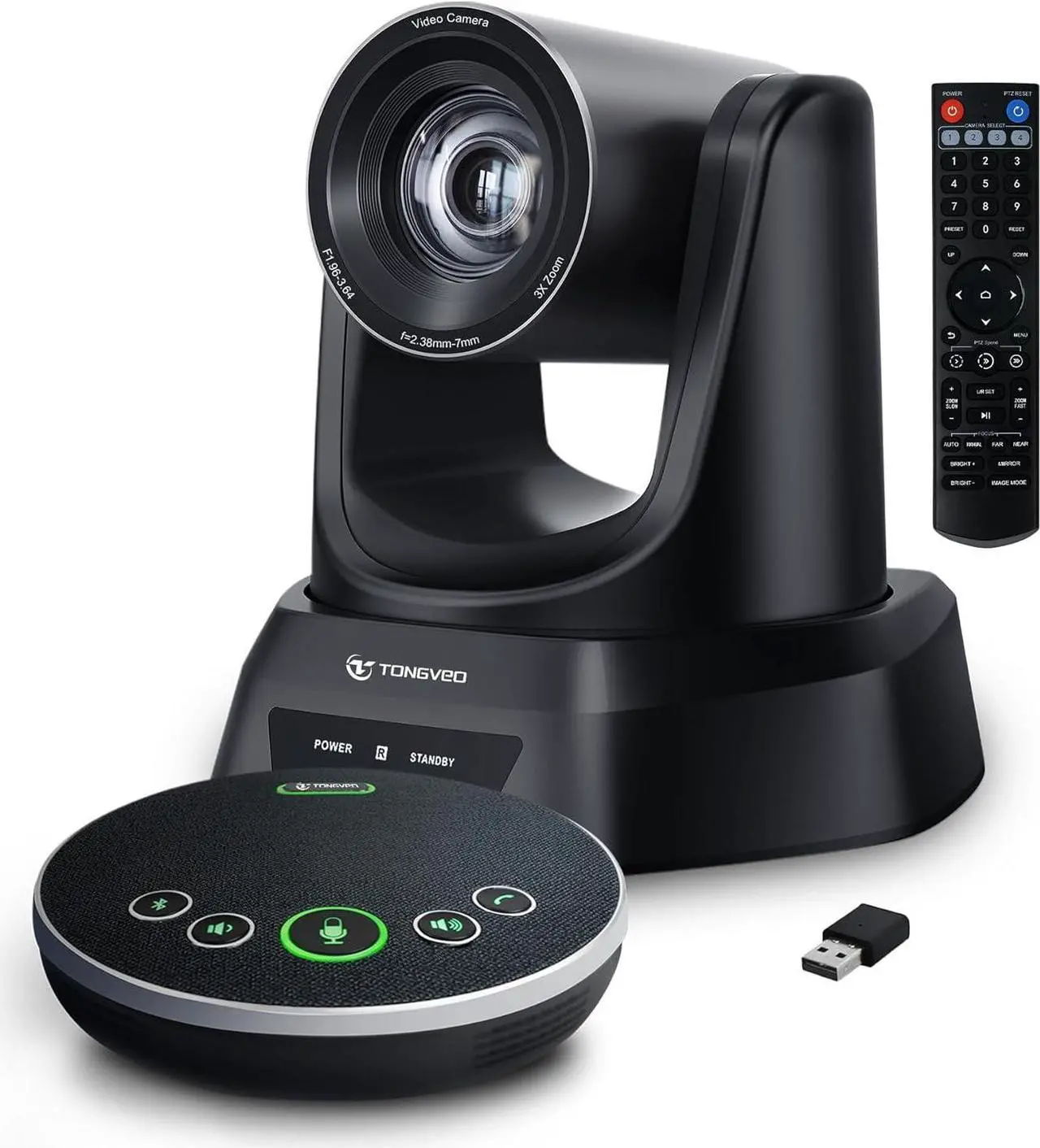 Conference Room Camera System with Bluetooth Speakerphone, 3X 1080P ...